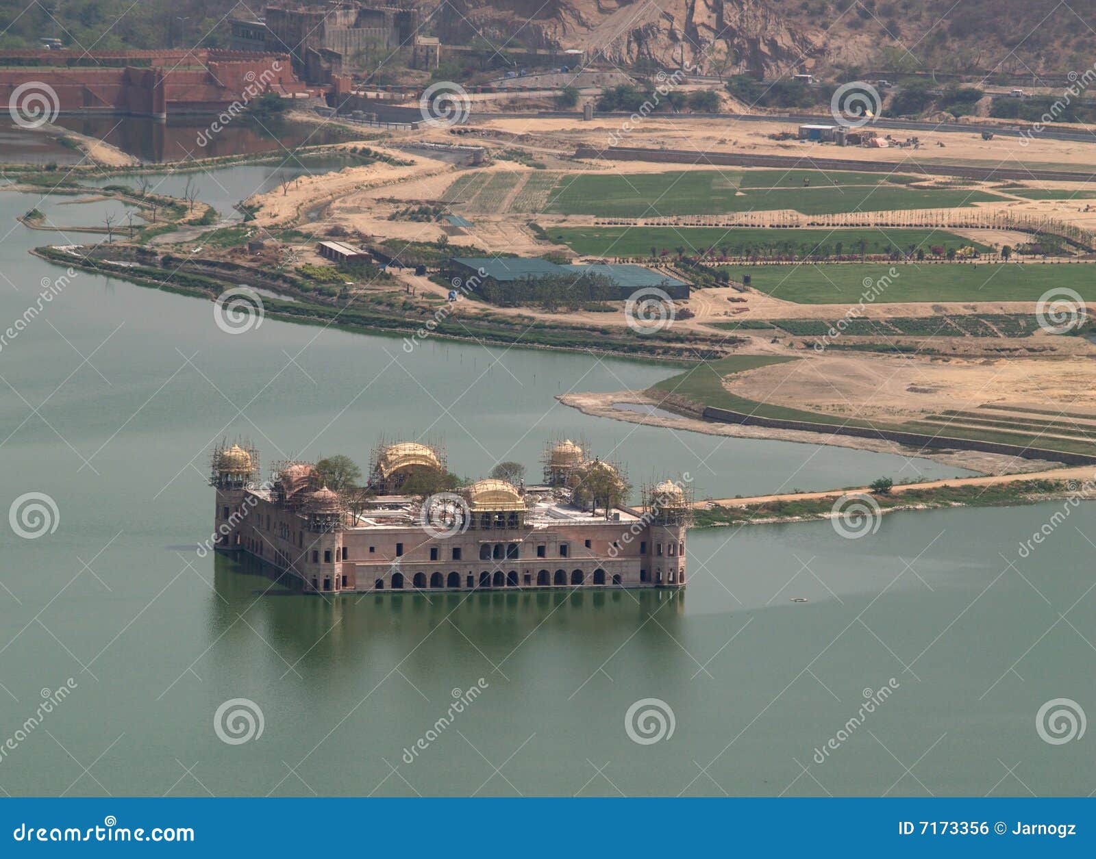 Water palace in Jaipur stock photo. Image of india, landmark - 7173356