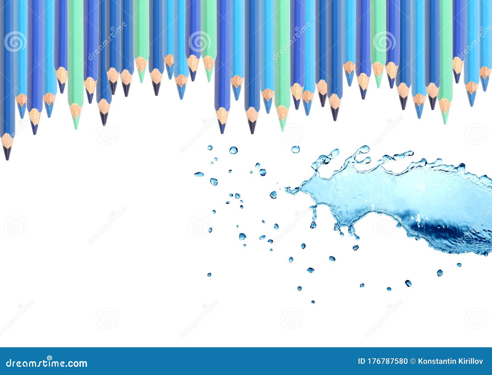 Water Palette Concept stock illustration. Illustration of movement ...