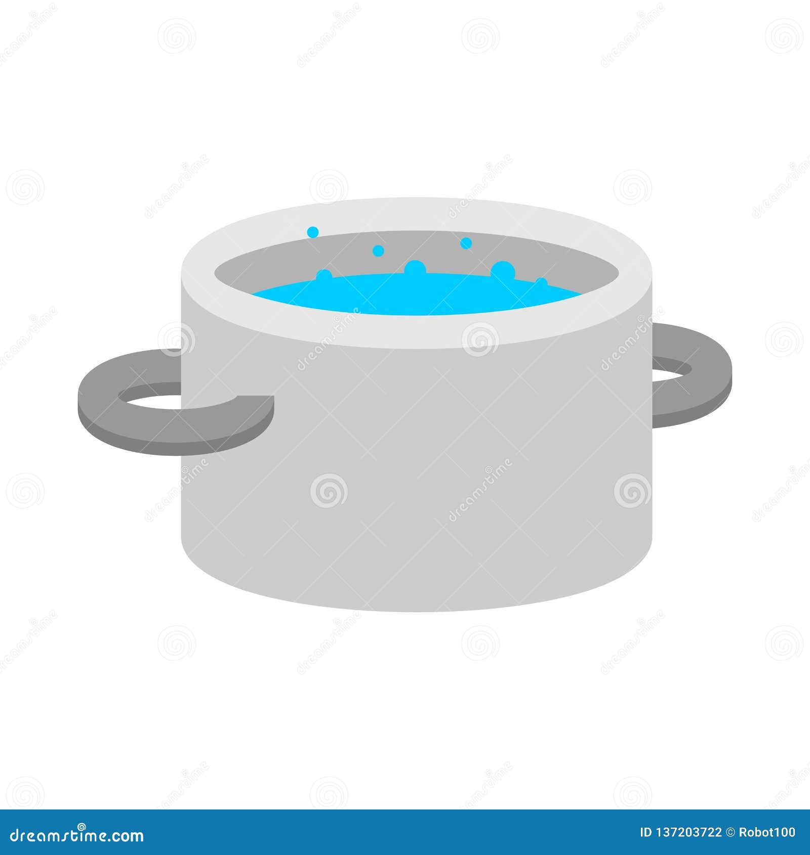 Water Pan Isolated. Kitchen Utensils Vector Illustration Stock Vector ...