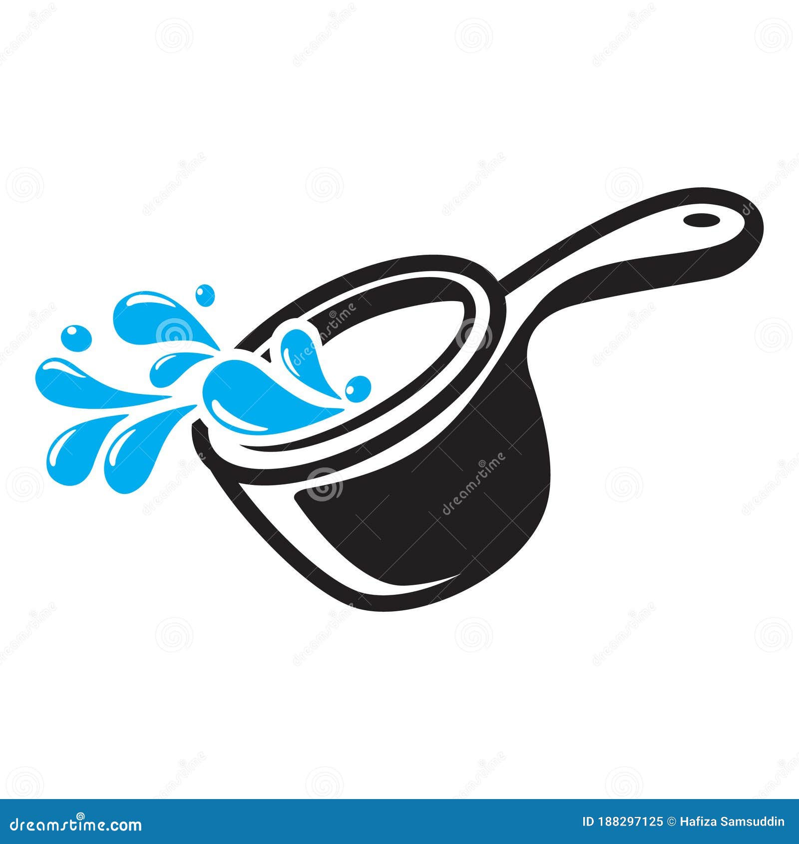 Water Pan. Vector Illustration Decorative Design Stock Vector ...