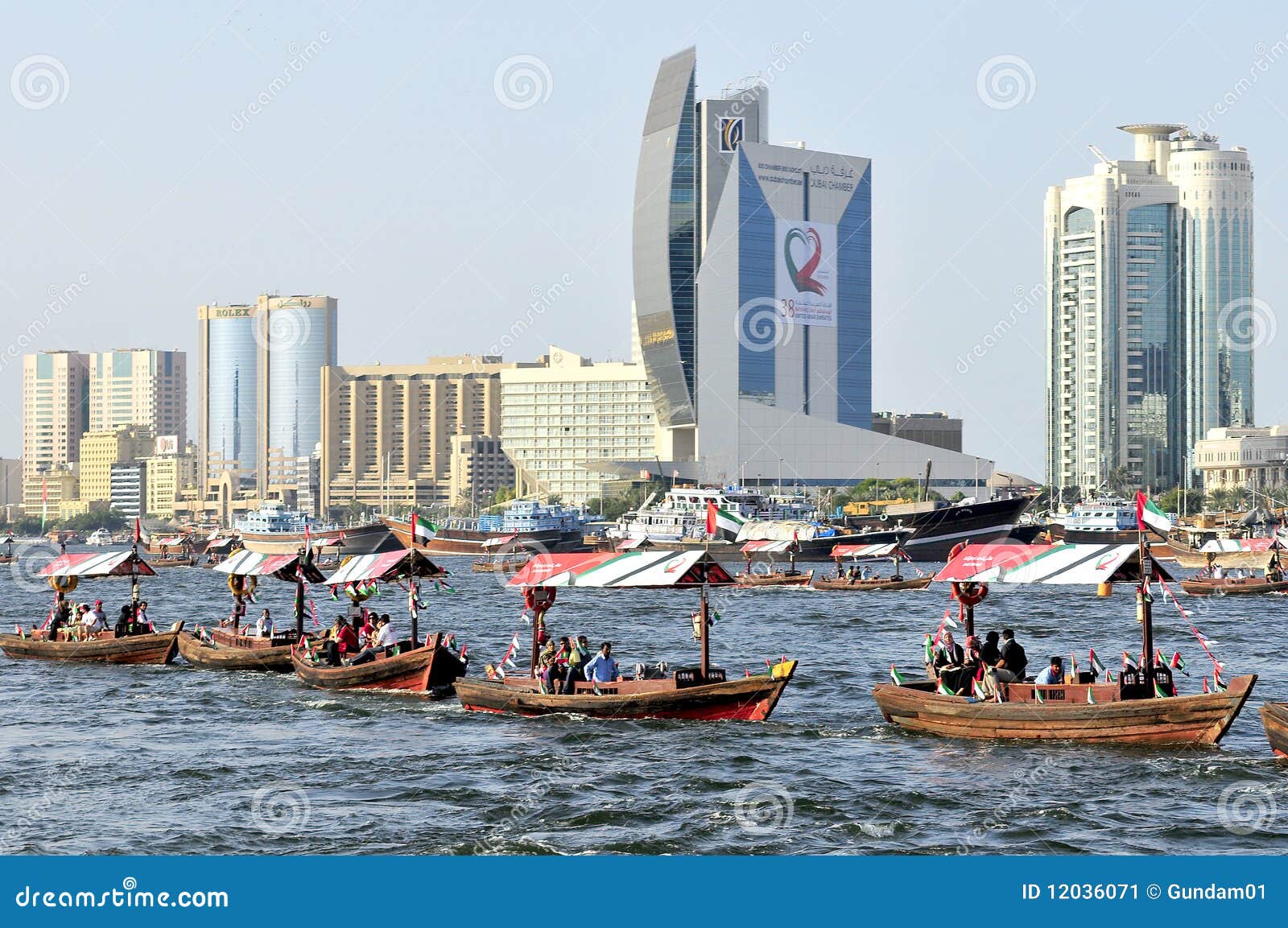 Water Parade during UAE 38th National Day Editorial Photo - Image of ...