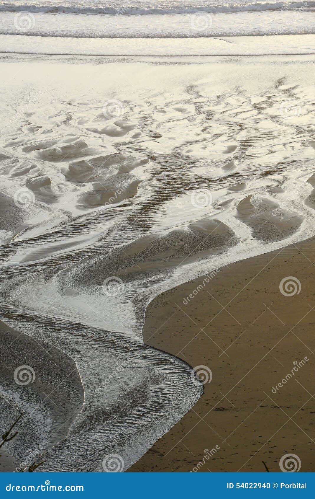 Water pattern on sand stock photo. Image of flow, water - 54022940