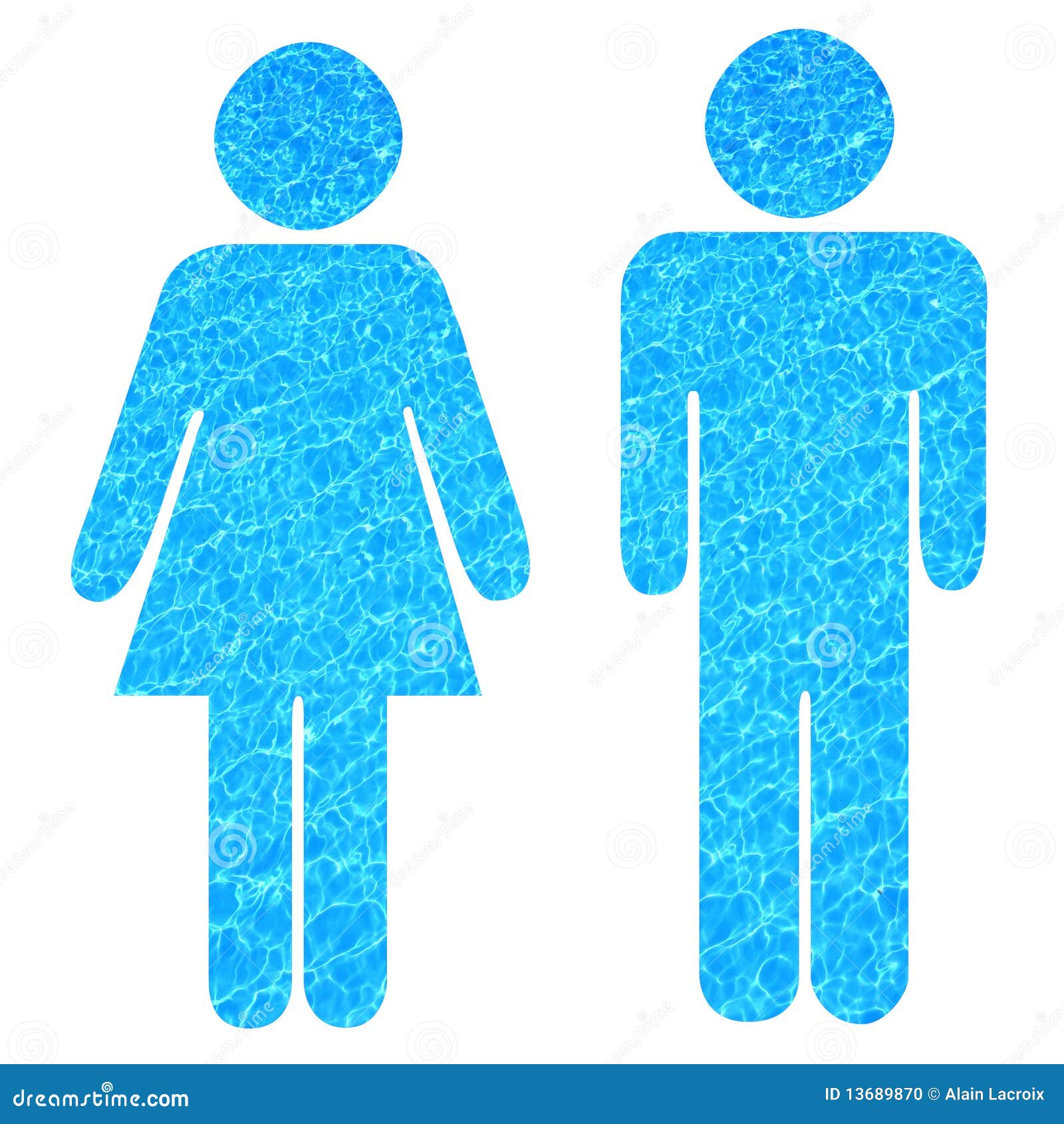 Water people stock illustration. Illustration of citizen - 13689870