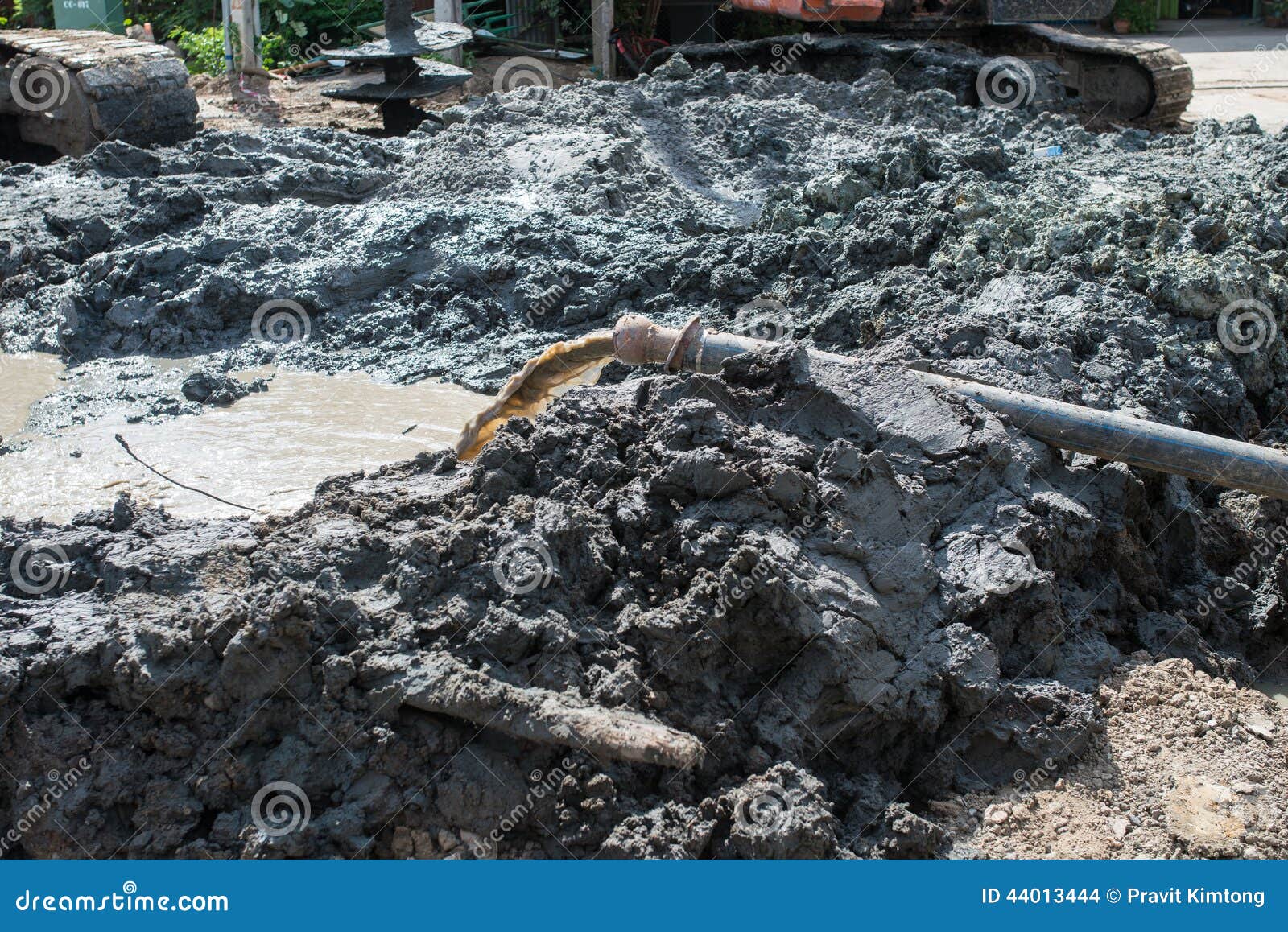 The Water Pipe, Construction Site Stock Photo - Image of excavation ...