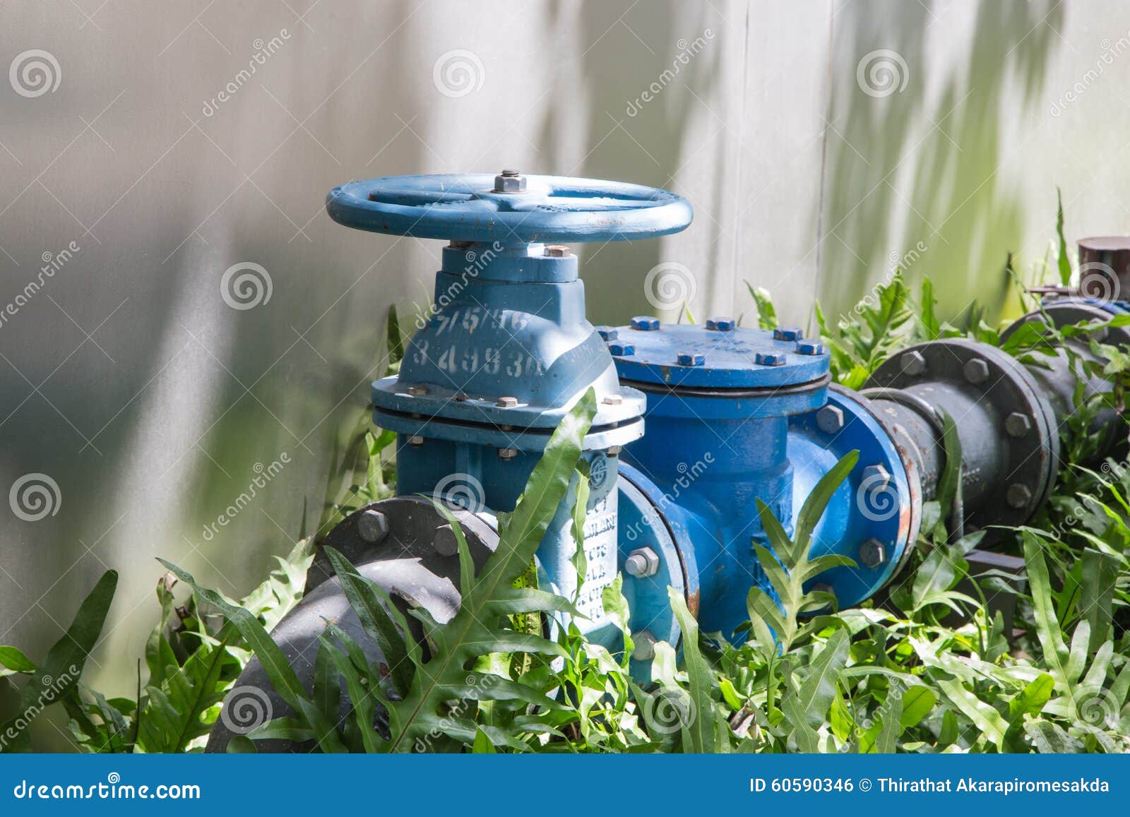 Water pipe control stock photo. Image of metal, ground - 60590346