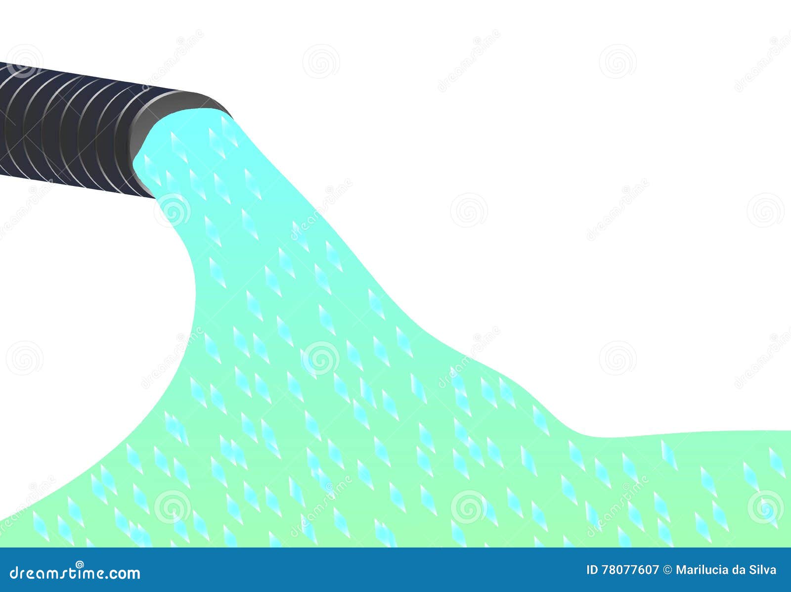 Water stock illustration. Illustration of spouting, blue - 78077607