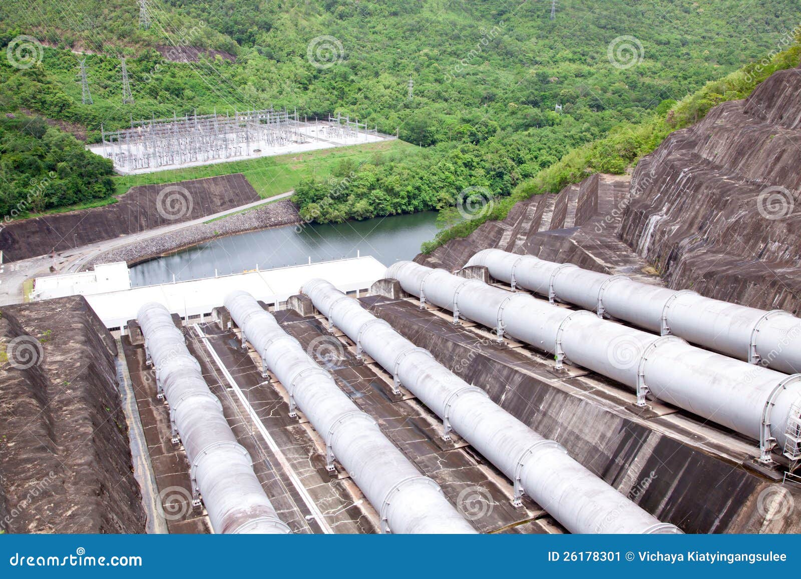Water Pipe of Hydro Power Plant Stock Image - Image of power, slovenia ...