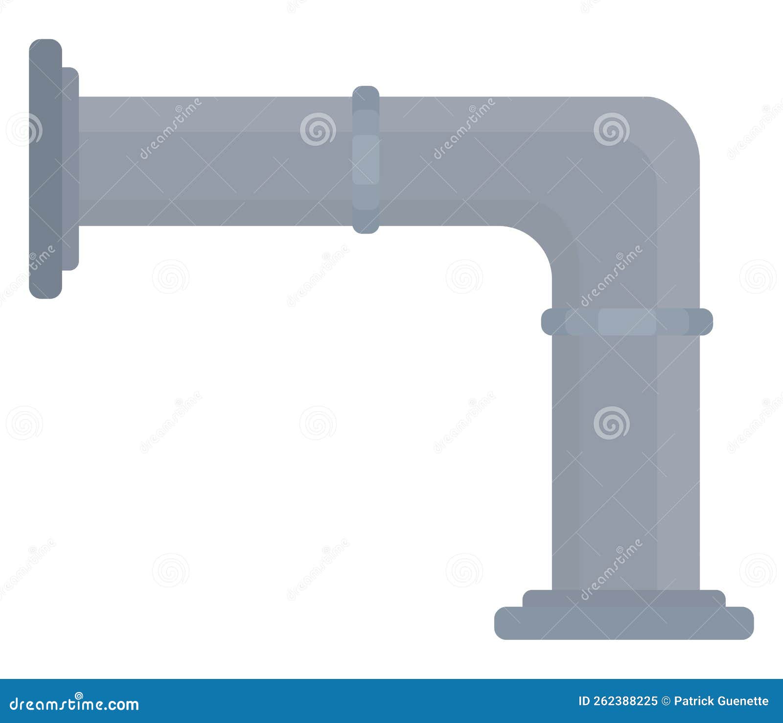Water pipe, icon stock vector. Illustration of industrial - 262388225