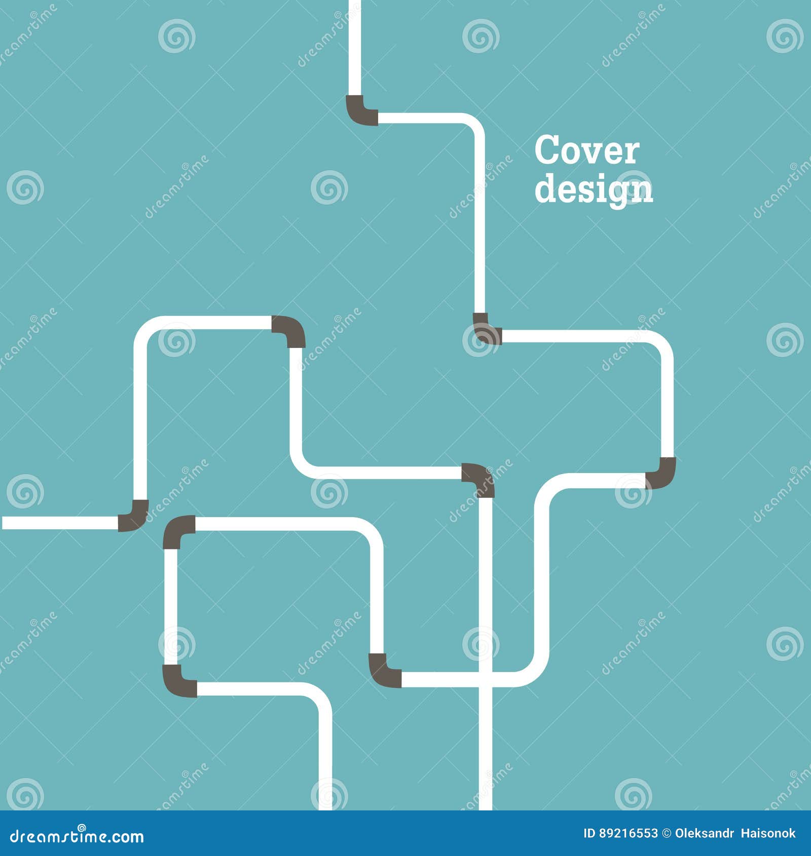 Water Pipe Pattern Vector Illustration Stock Vector - Illustration of ...