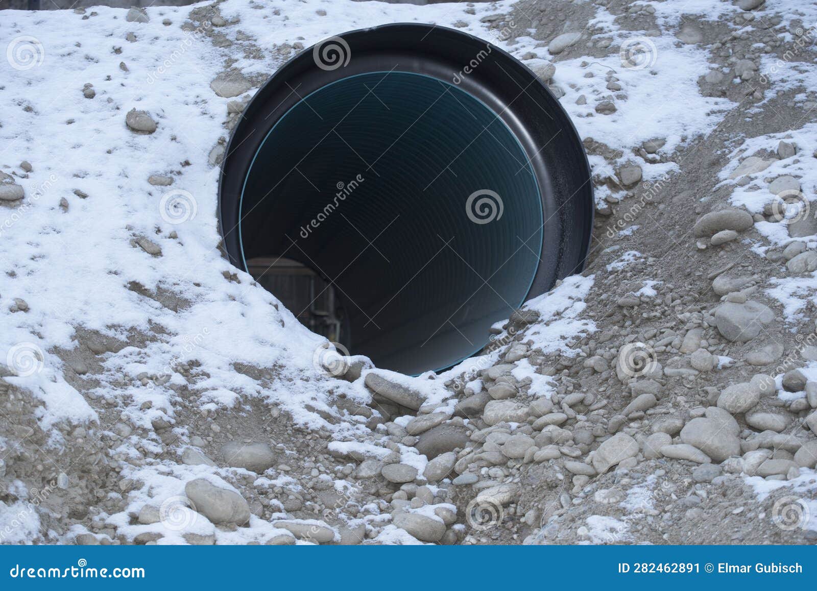 A water pipe or pipeline stock image. Image of site - 282462891