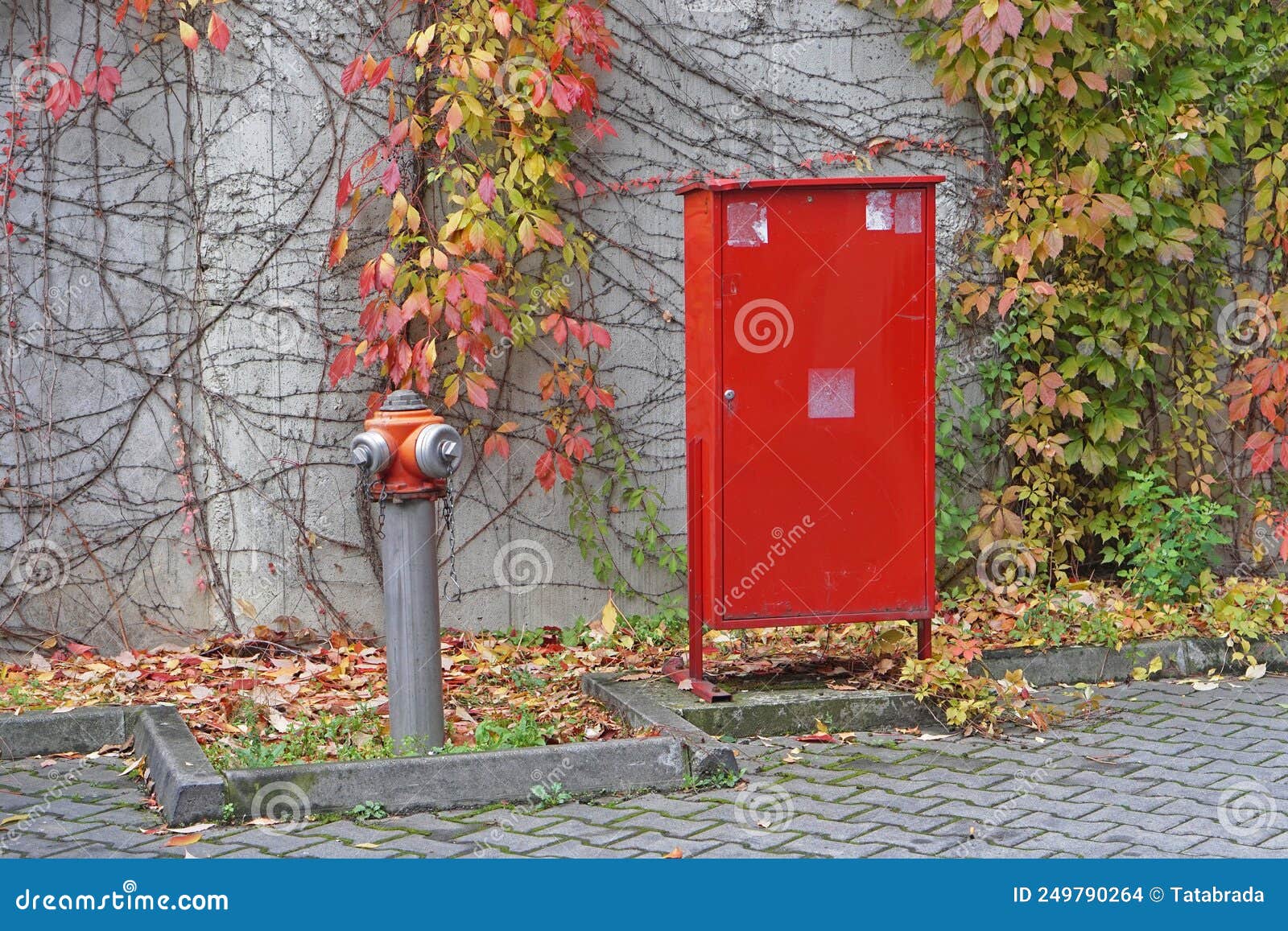 Fire box water hydrant stock photo. Image of device - 249790264