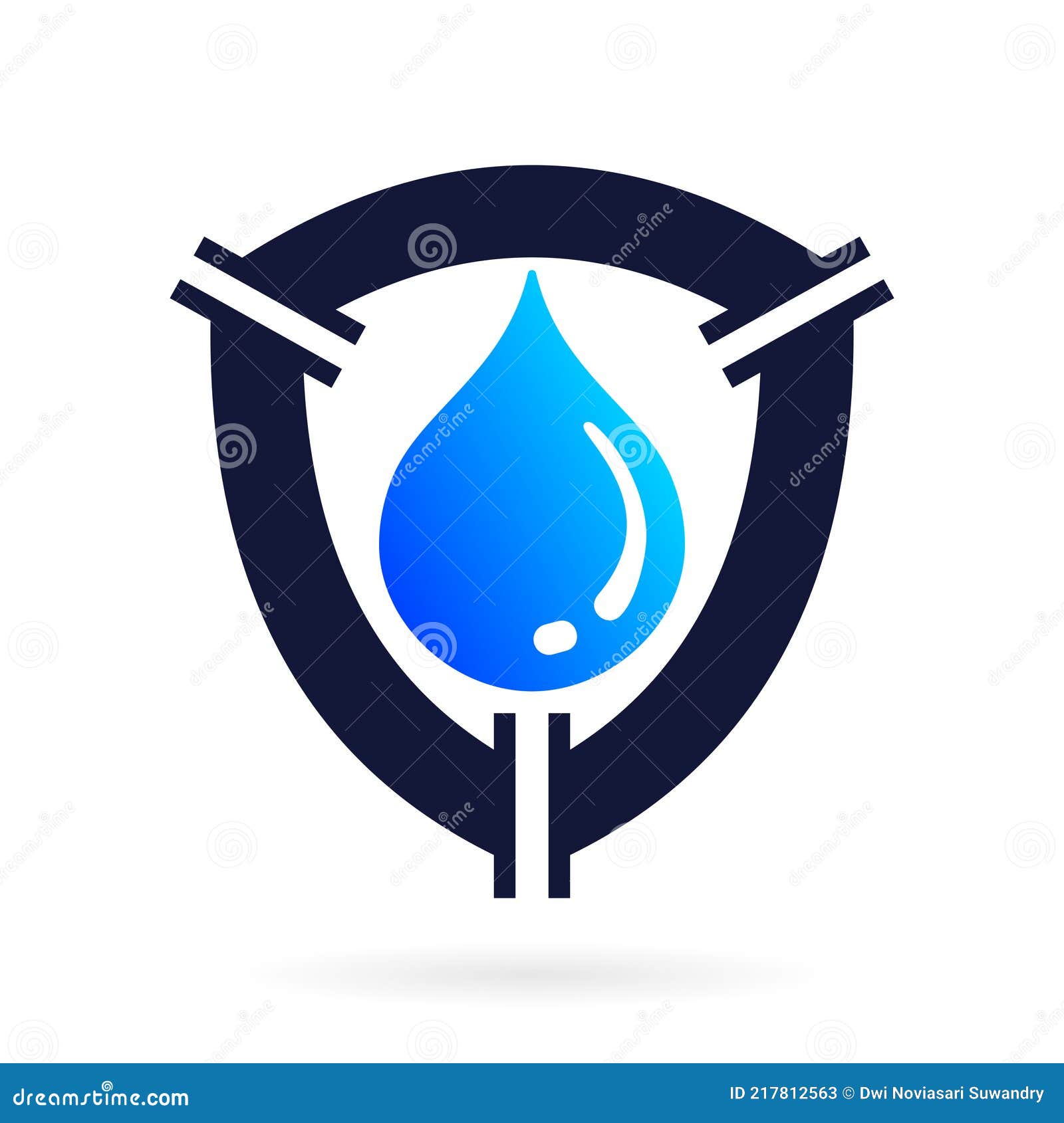 Water Pipe Shield Logo Vector Stock Vector - Illustration of plumber ...