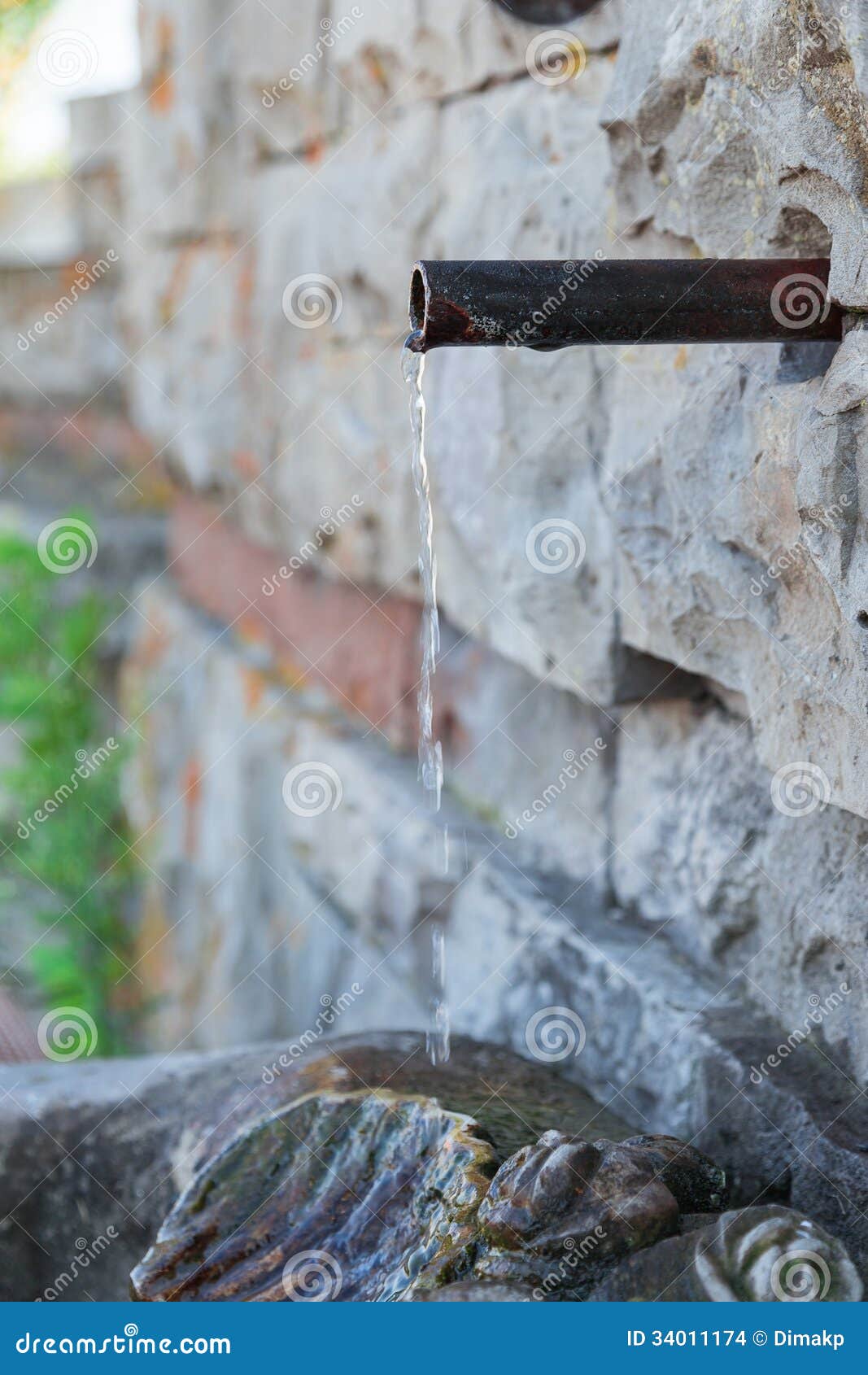 Water pipe spring stock photo. Image of macro, ecology - 34011174