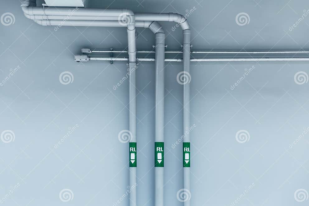 Water Pipe System Design Construction Engineering Stock Photo - Image ...