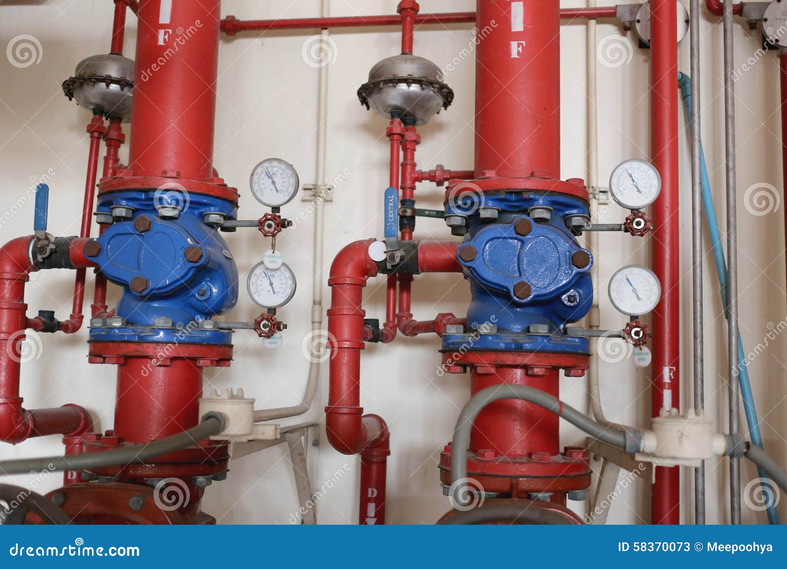 Water pipe system. stock image. Image of system, duct - 58370073