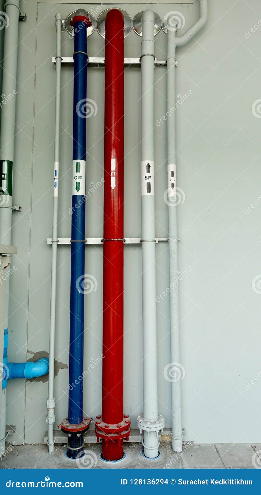 Water Pipe System. Pumping Systems For Industrial Plants. Construction ...