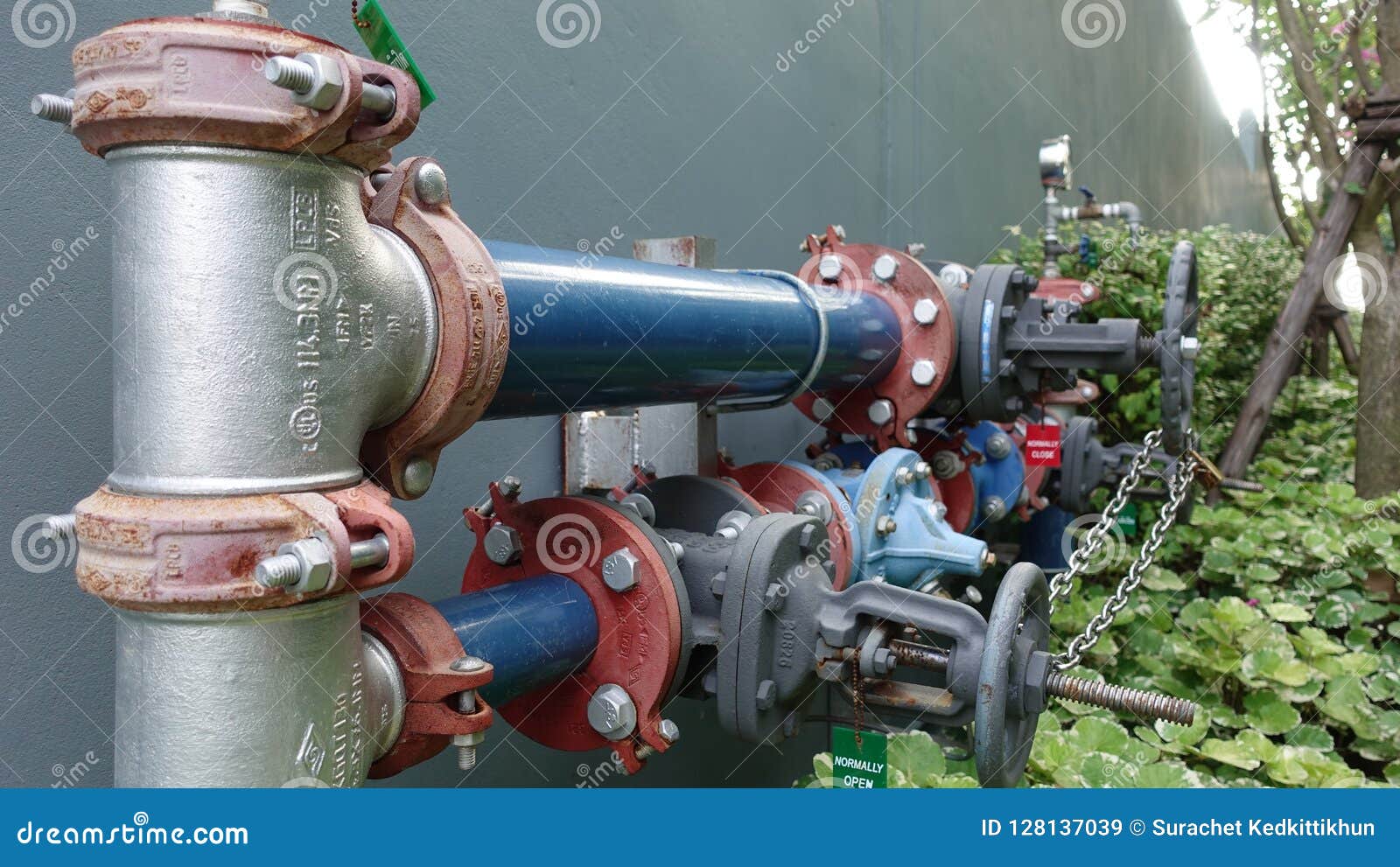 Water Pipe System. Pumping Systems for Industrial Plants. Construction ...