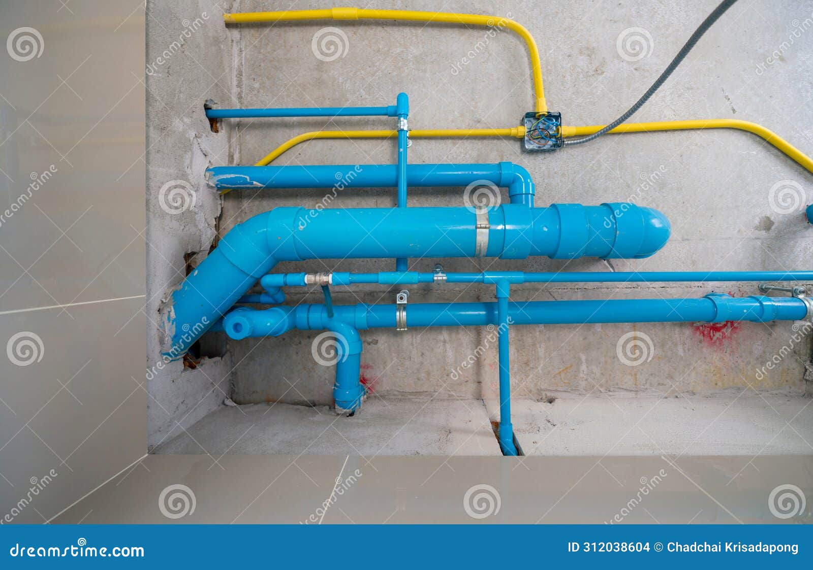 The Water Pipe System, Wastewater Pipes and Electrical Wiring are ...