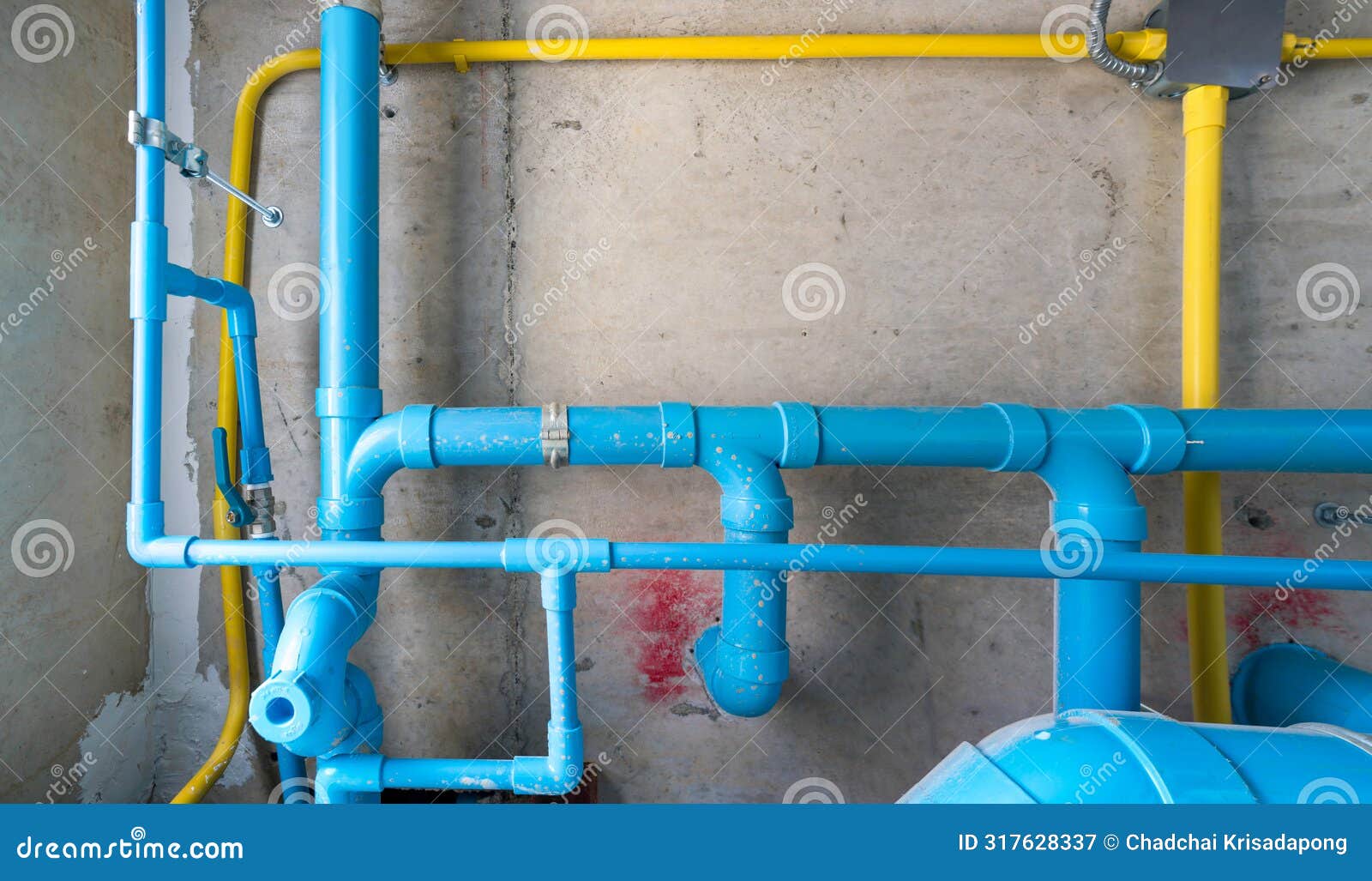 The Water Pipe System, Wastewater Pipes and Electrical Wiring are ...