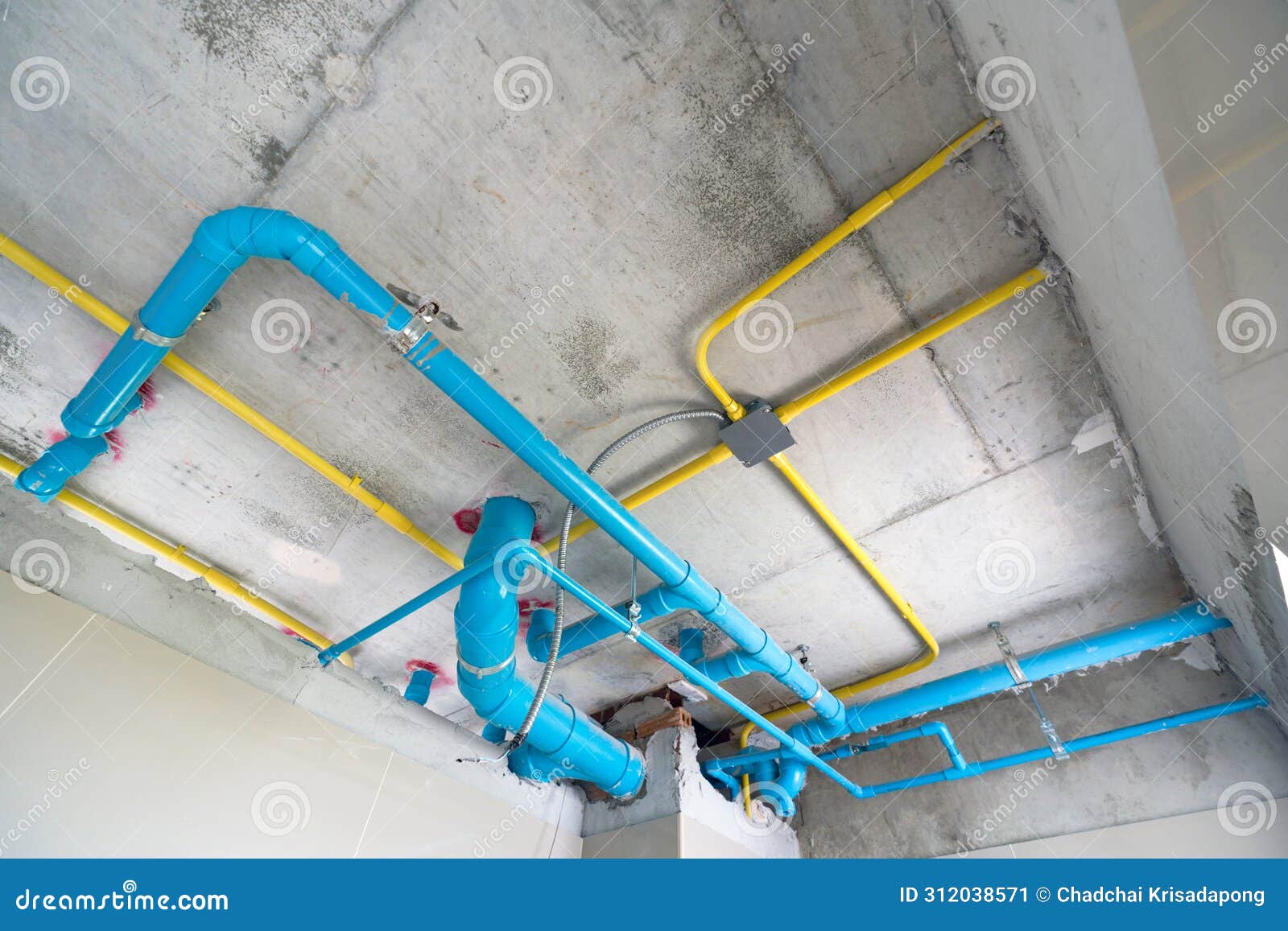 The Water Pipe System, Wastewater Pipes and Electrical Wiring are ...