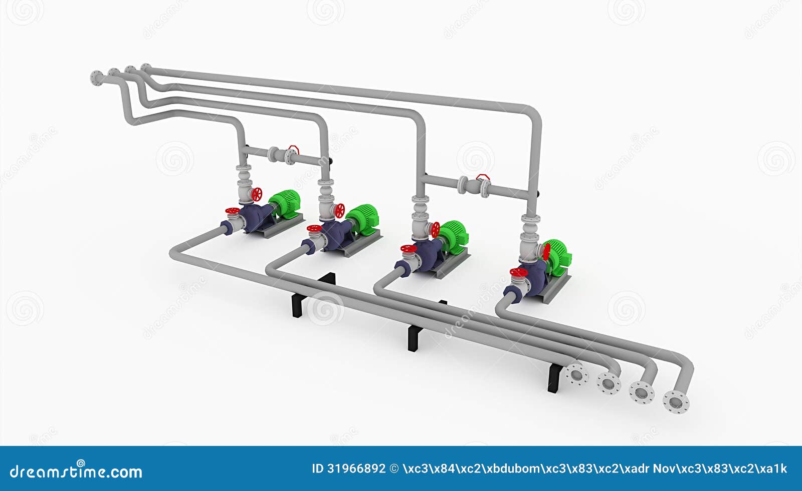 Water Pipe Technology Construction Stock Illustration - Illustration of ...