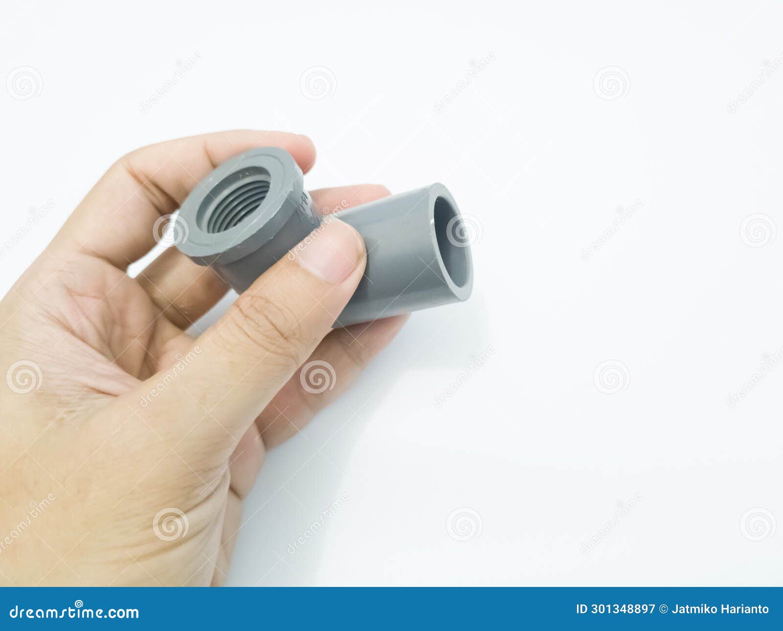 Water Pipe Turning Connection in Gray on White Background Stock Image ...