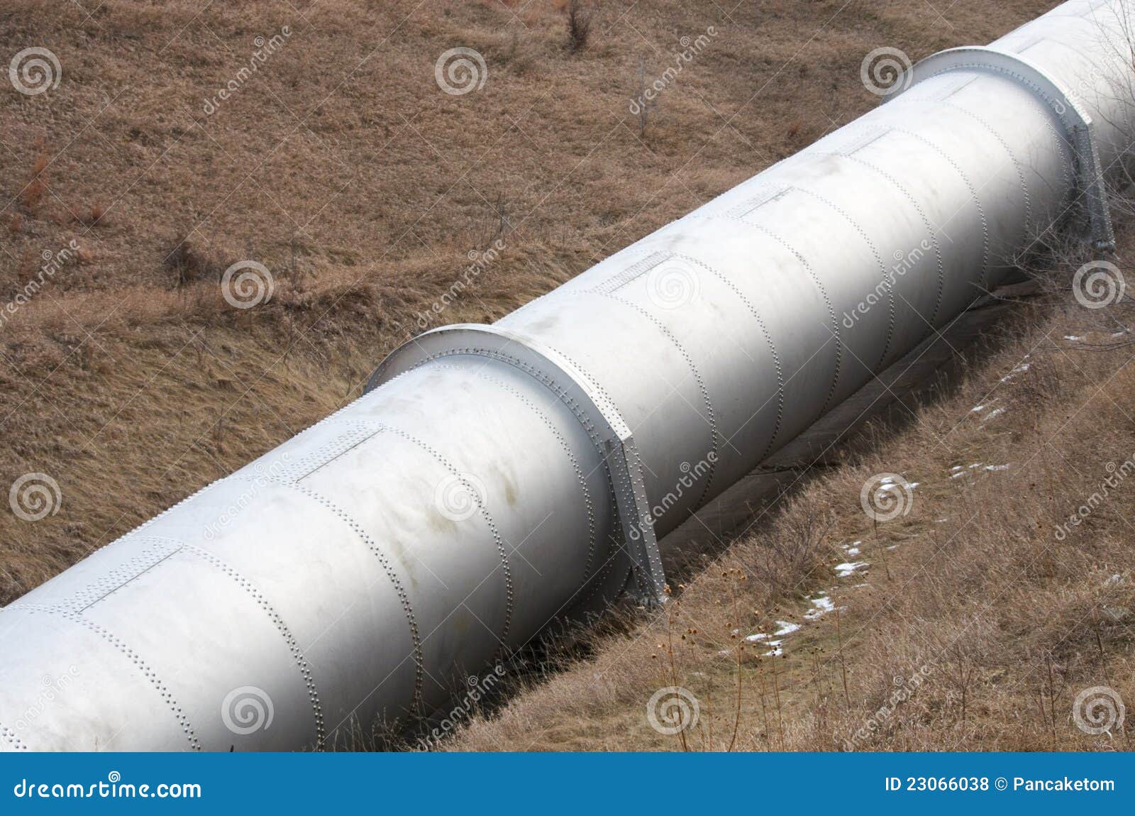 Water pipeline stock photo. Image of infrastructure, silver - 23066038