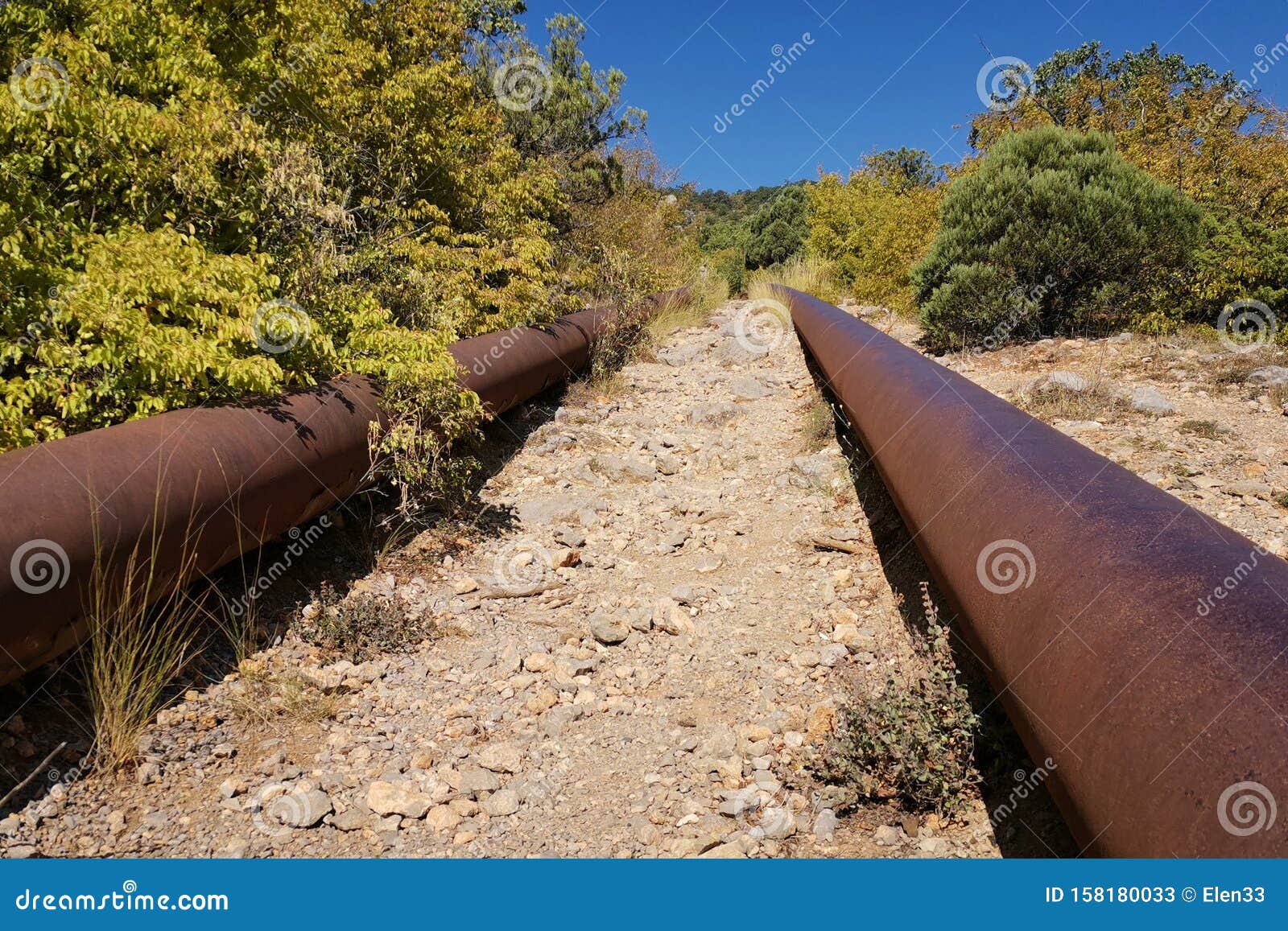 Water pipeline stock image. Image of ground, surface - 158180033