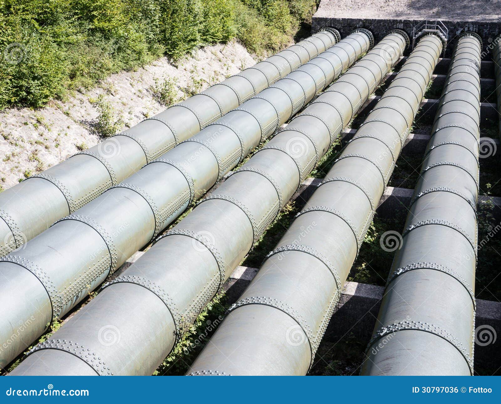 Water pipeline stock photo. Image of striped, group, pipeline - 30797036