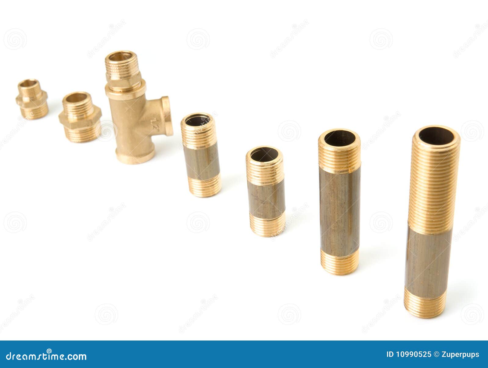 Water pipes stock image. Image of energy, drip, brass - 10990525