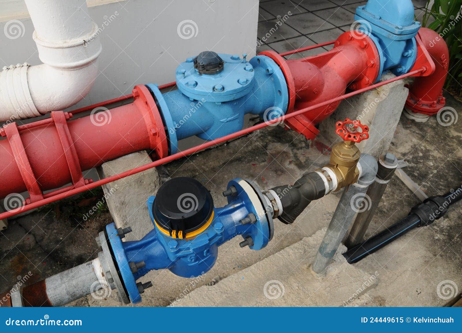 Water Pipes stock image. Image of distribution, industrie - 24449615
