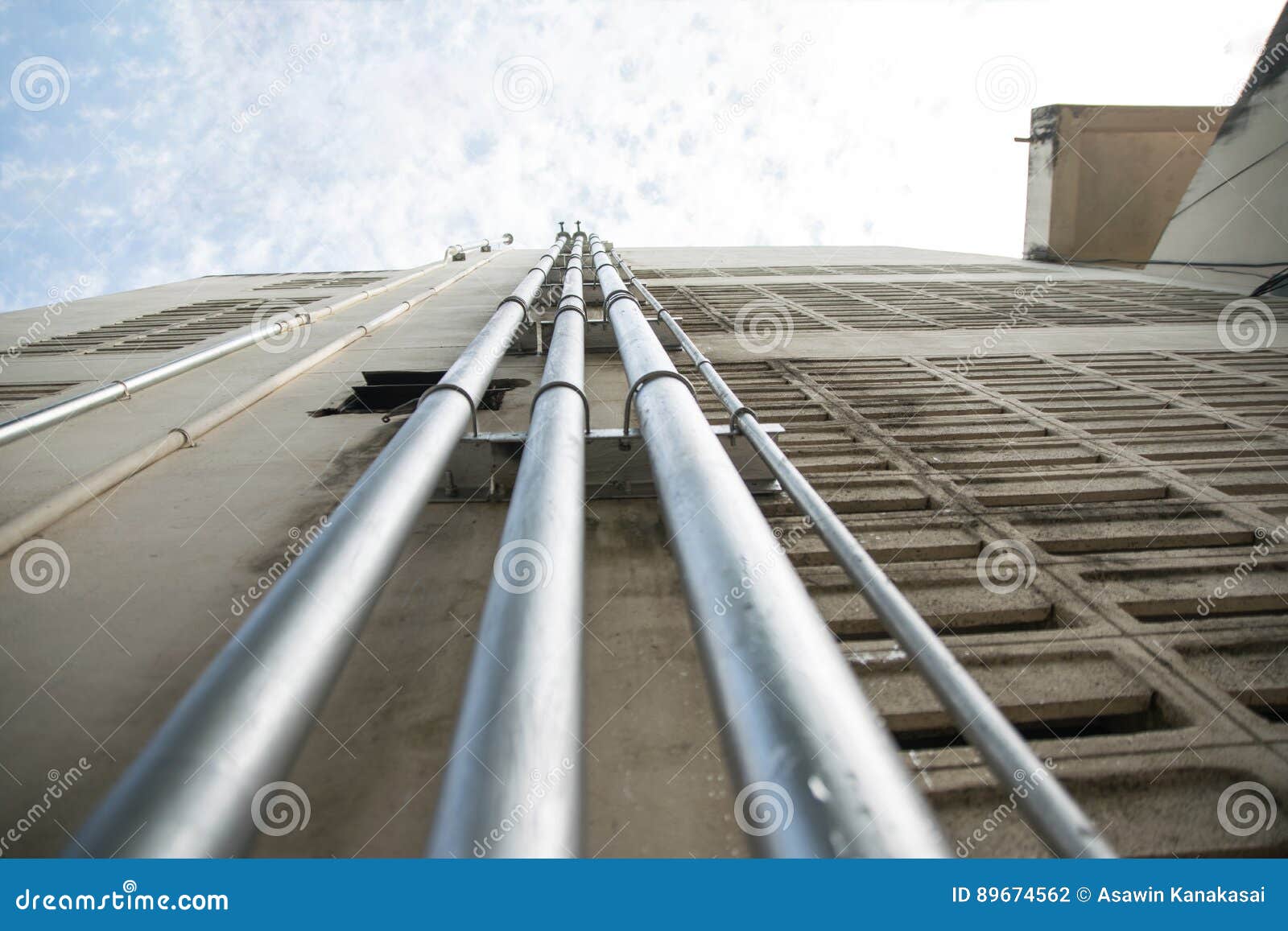 Water Pipes in buildings stock photo. Image of element - 89674562