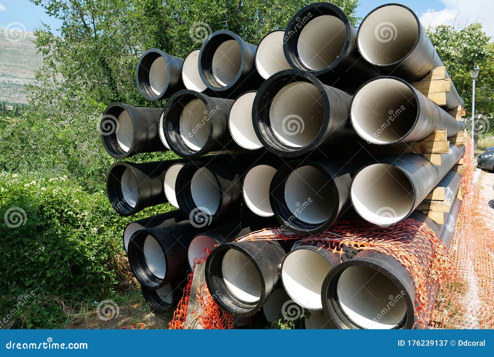 Water pipes stock image. Image of outlet, pipes, industry - 176239137