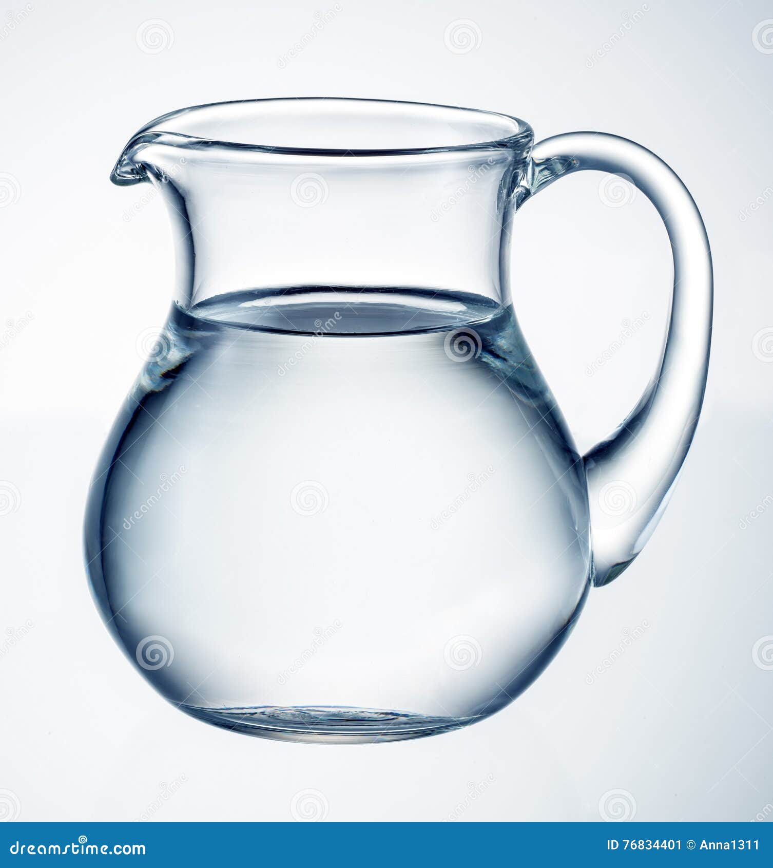 Water Pitcher Isolated. with Clipping Path Stock Image - Image of ...
