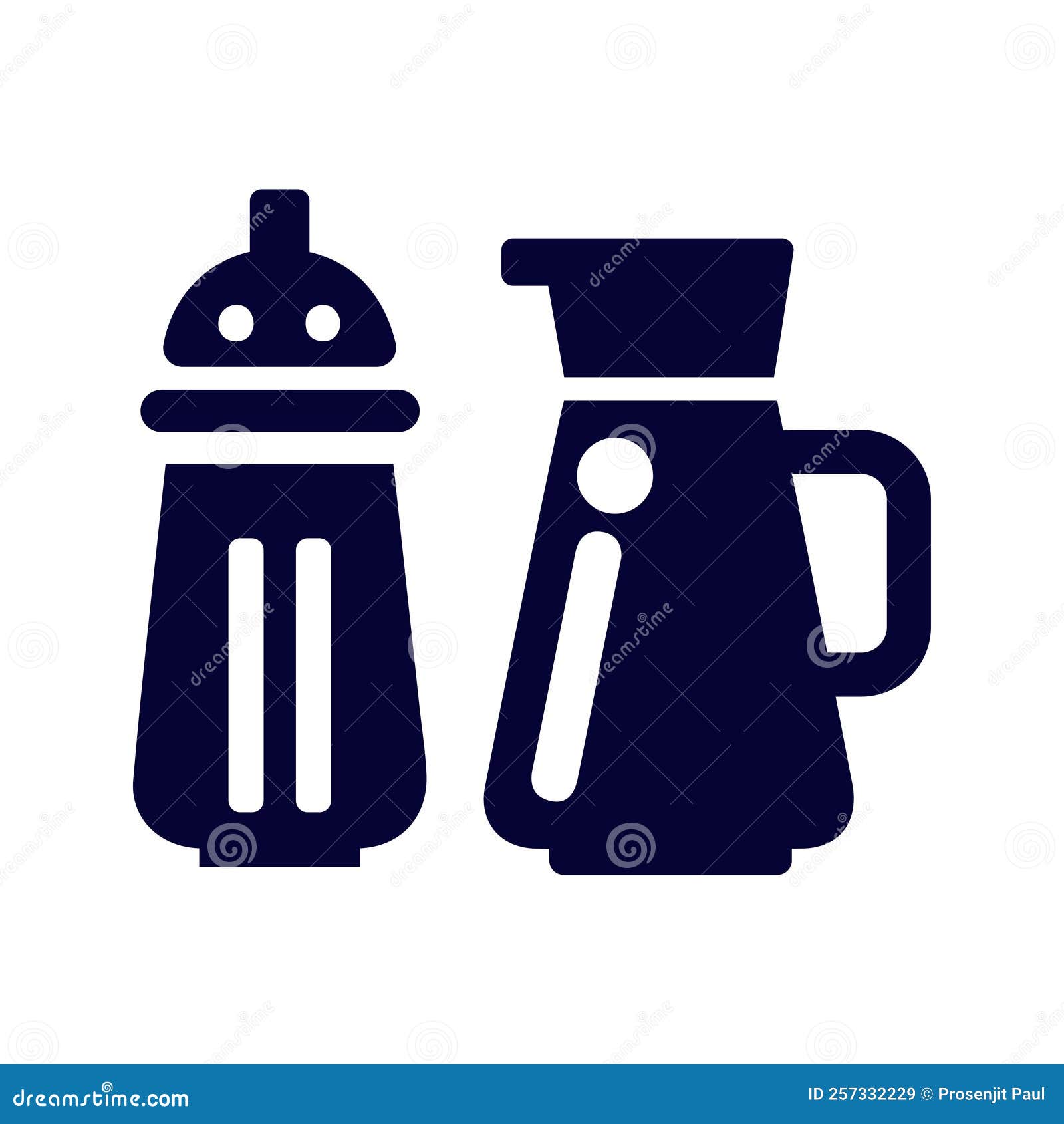 Water Pitcher and Water Jar Icon Stock Vector - Illustration of symbol ...