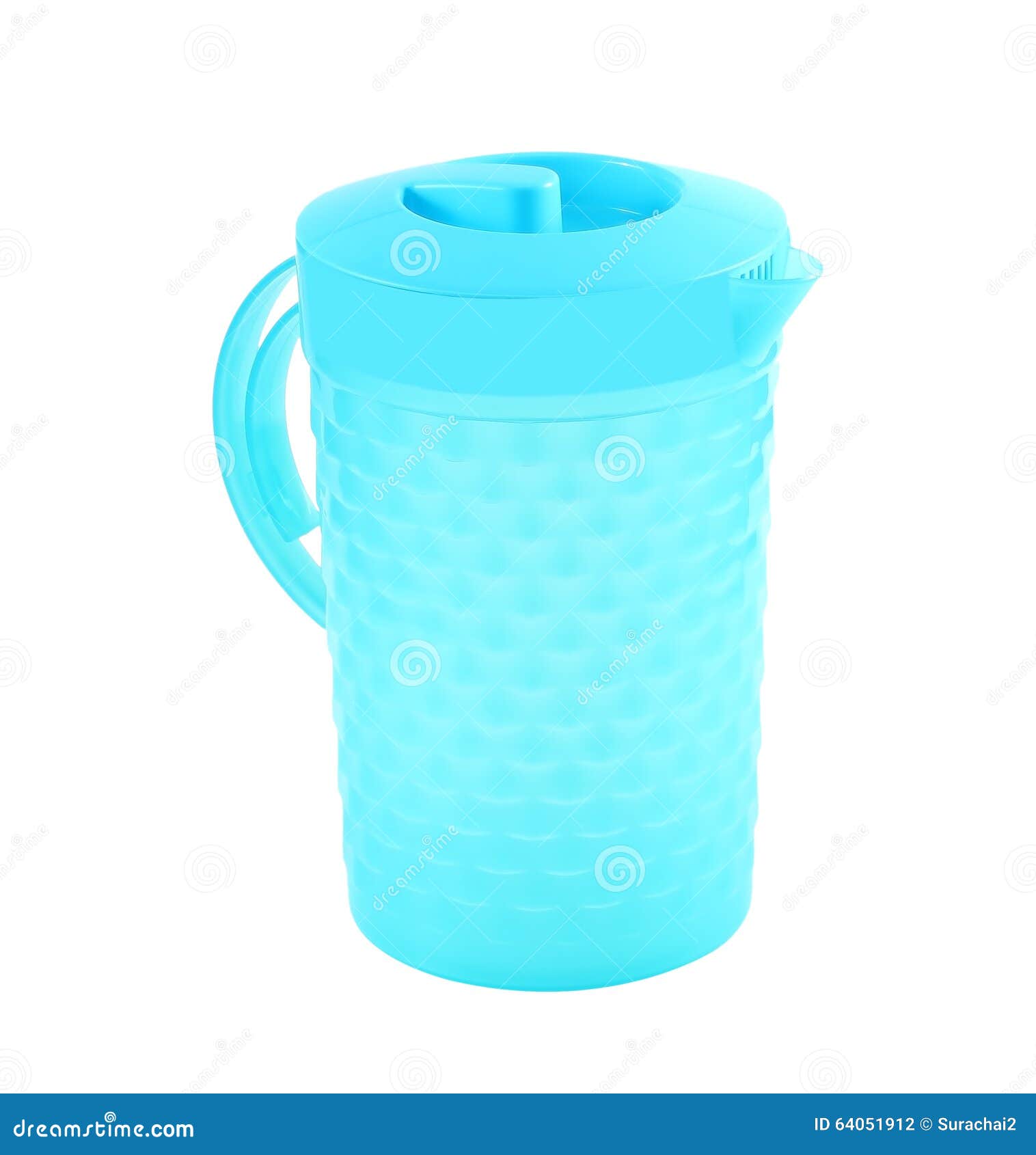 Water Pitcher, Plastic Pitcher on White Stock Photo - Image of ...