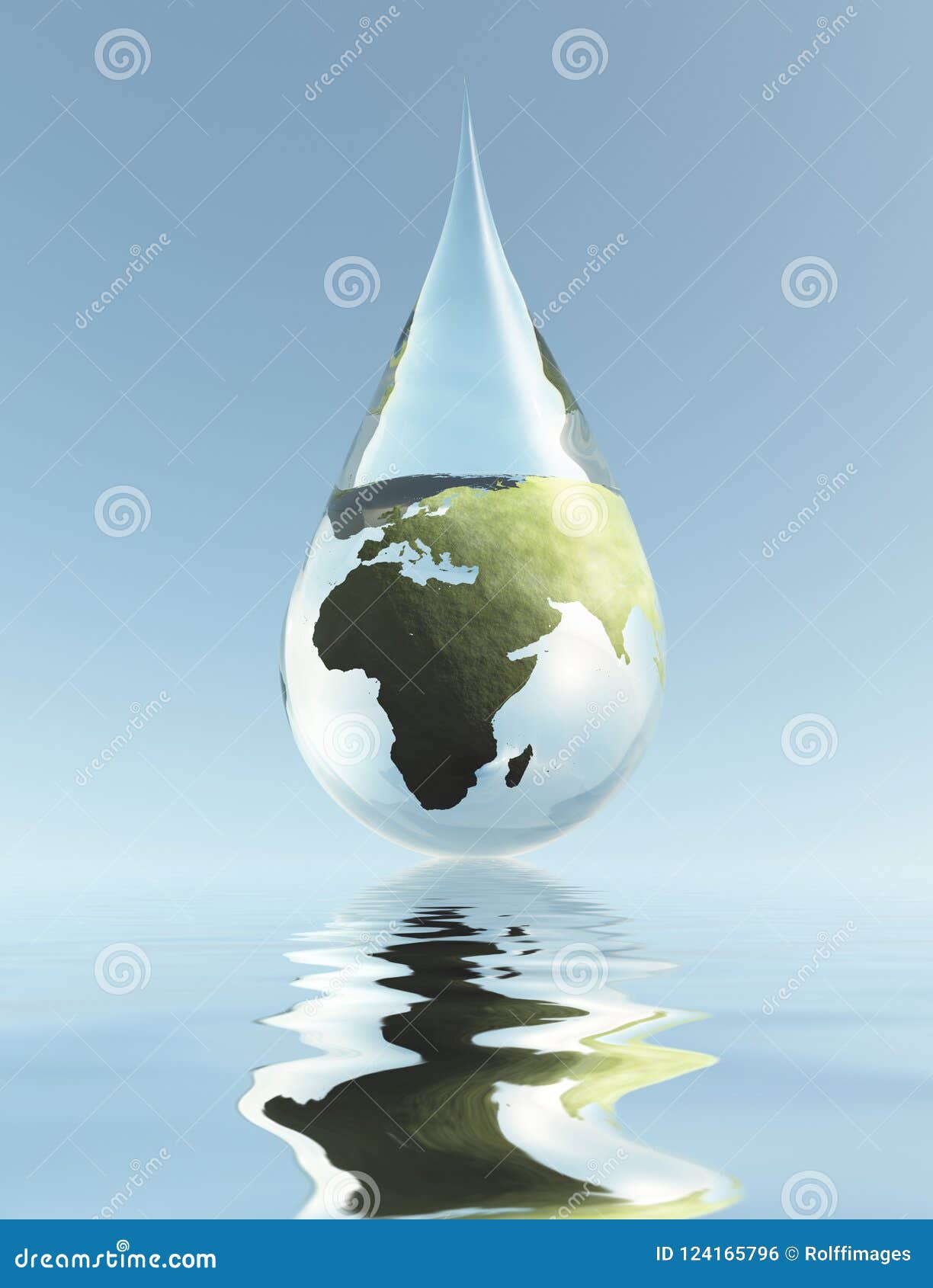 Water Planet stock illustration. Illustration of environmental - 124165796