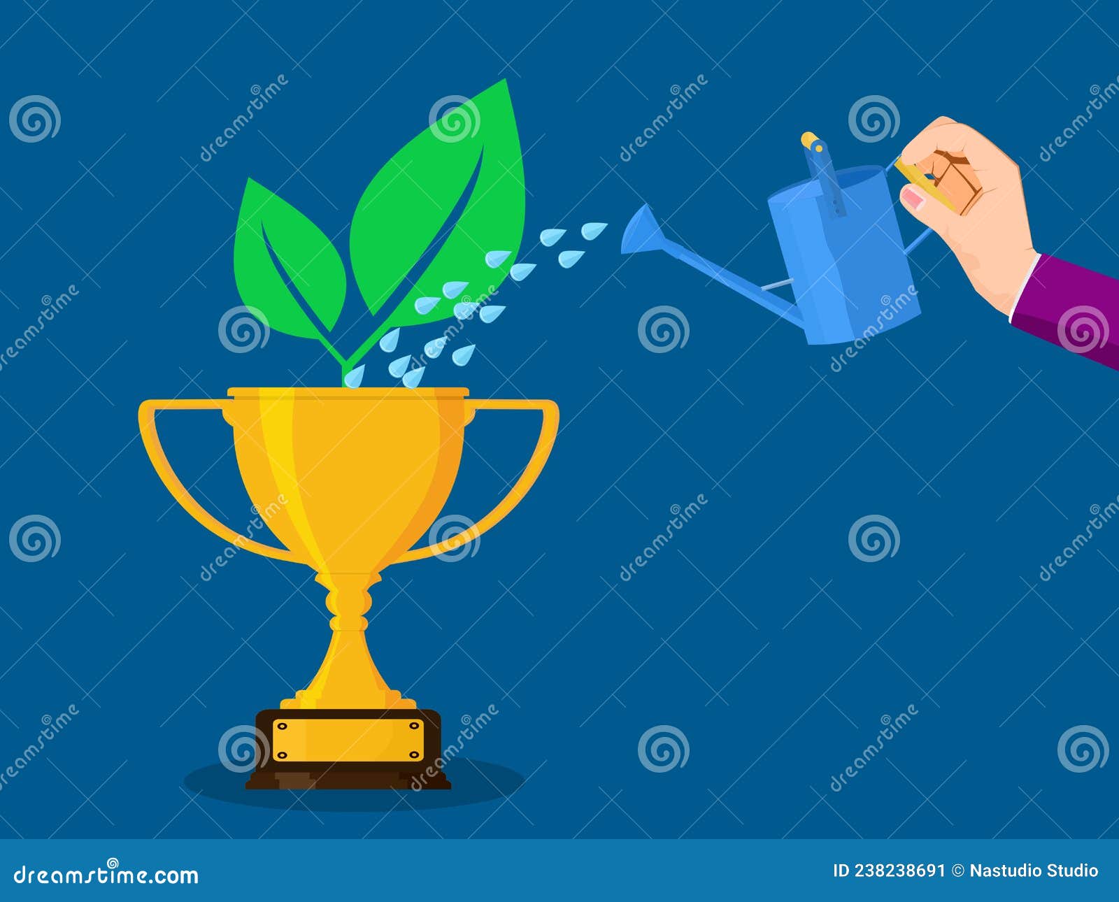 Water the Plants in the Trophy. the Concept of Return and Growth Stock ...