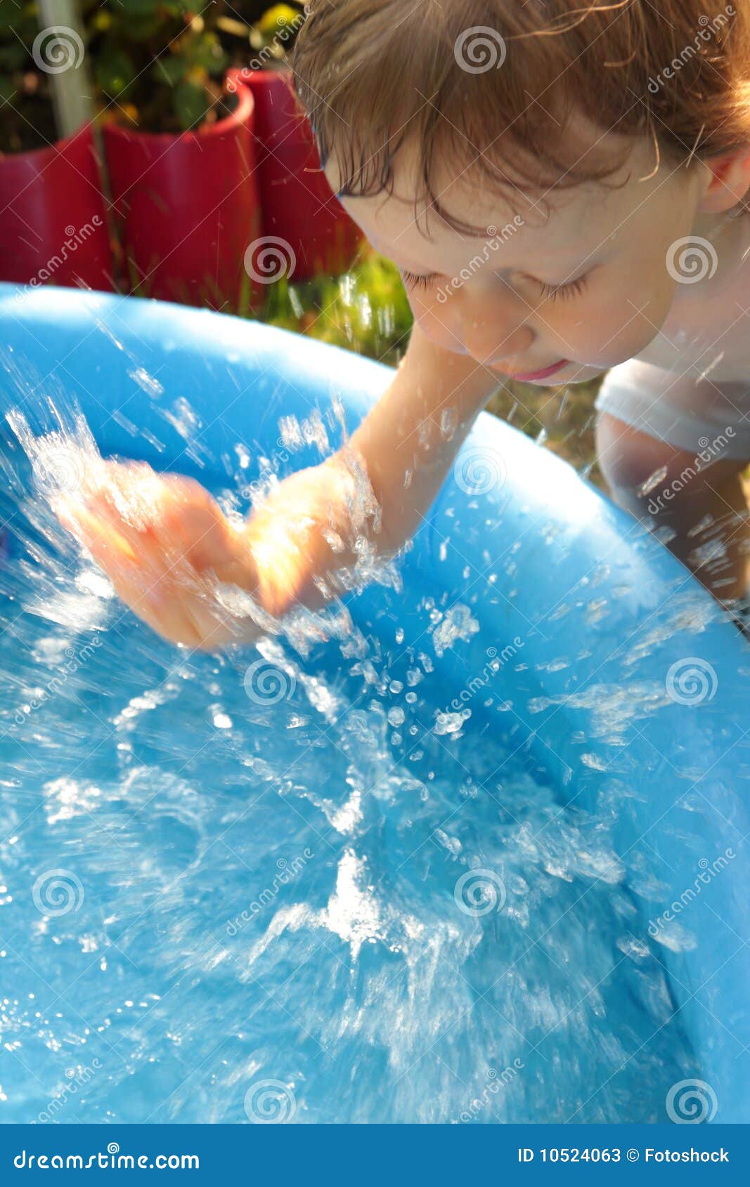 Water plash stock image. Image of vacation, bath, water - 10524063