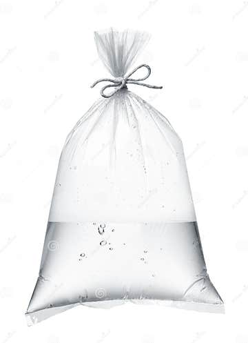 Water in plastic bag stock image. Image of plastic, water - 34763799