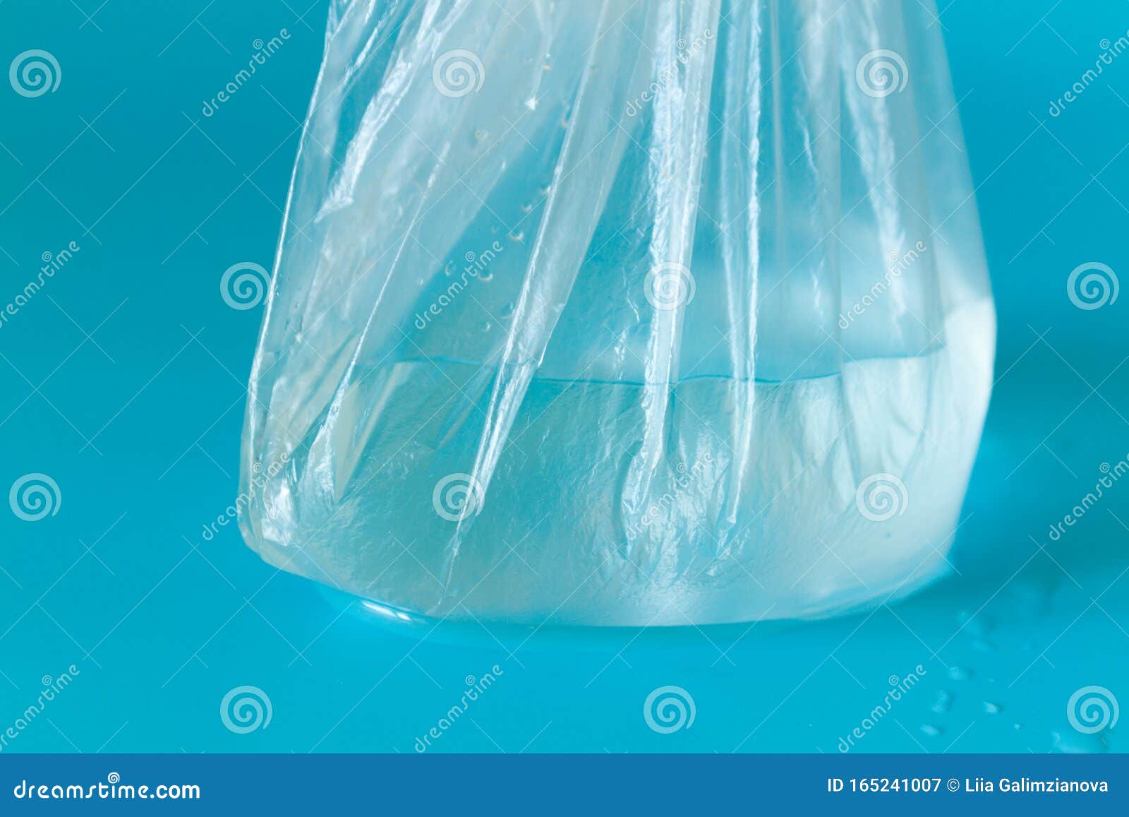 Water in plastic bag stock image. Image of ecological - 165241007