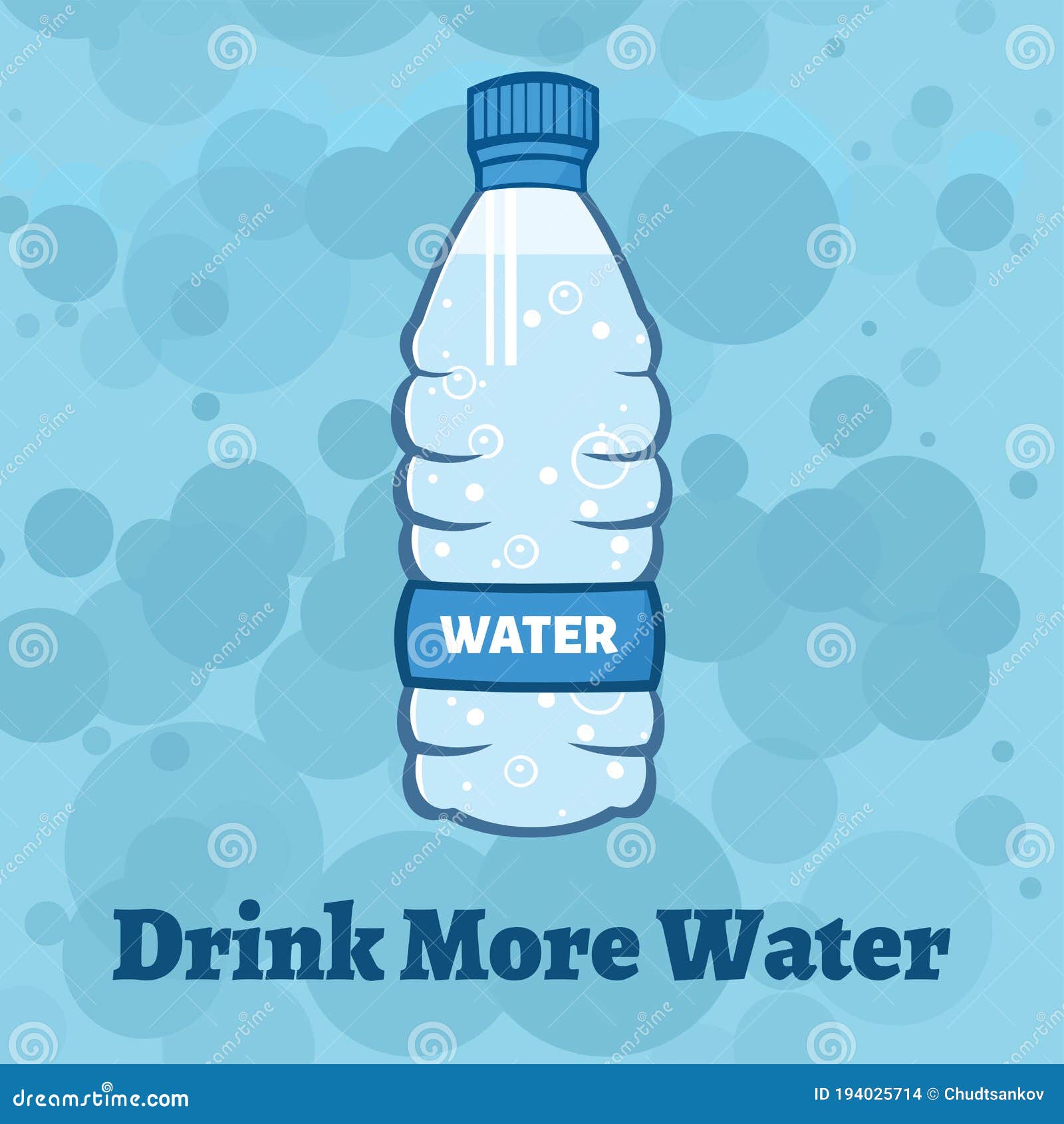 Water Plastic Bottle Cartoon Illustration Stock Vector - Illustration ...