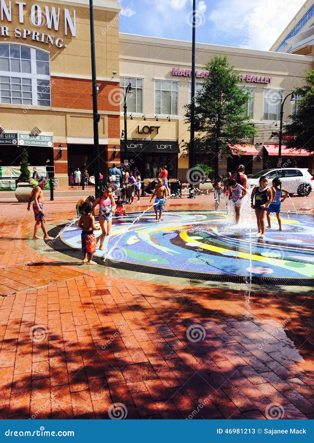 Water play editorial stock photo. Image of play, sprinkler - 46981213