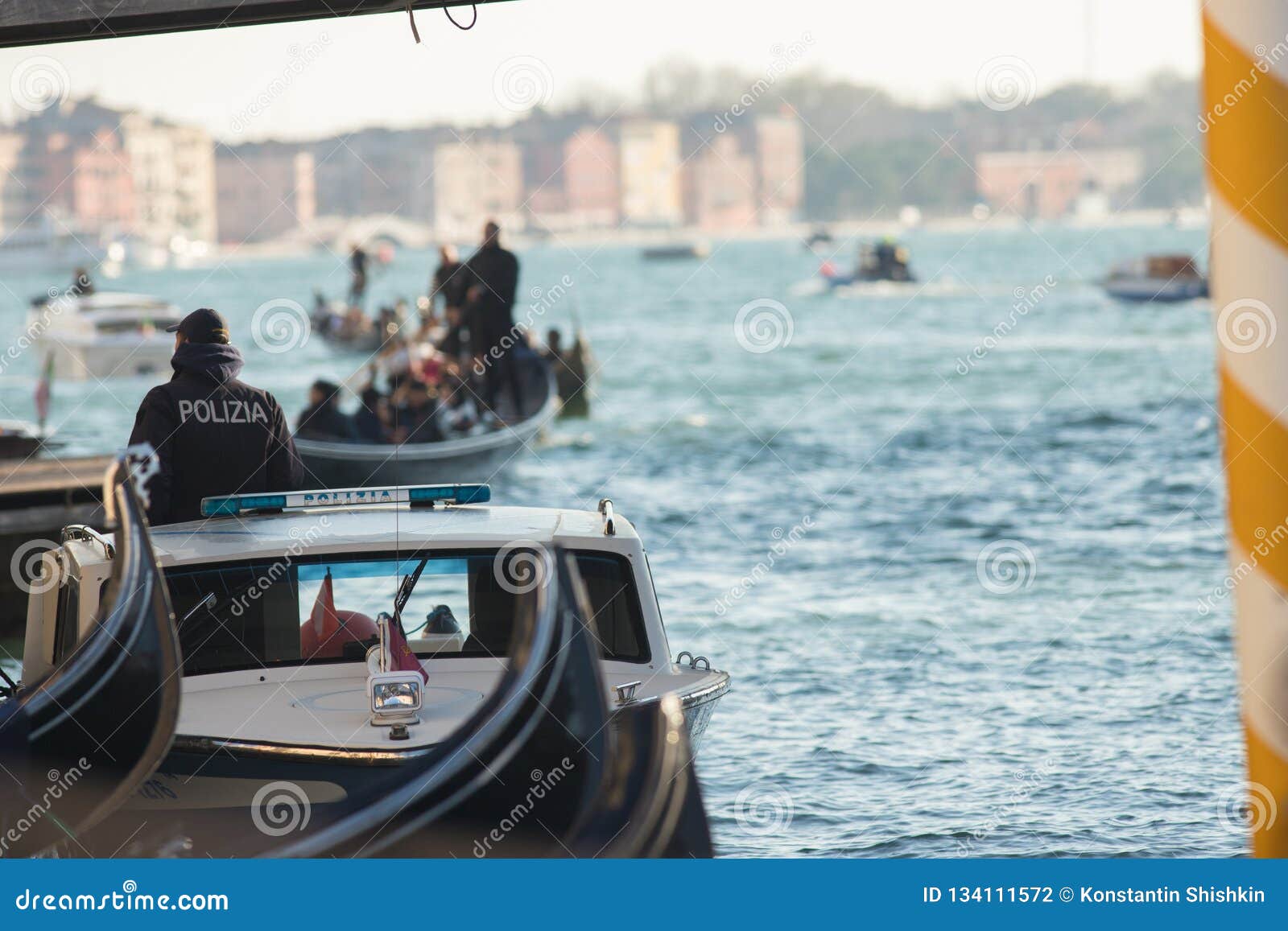 Water Police on a Boat on the River. Stock Photo - Image of nature ...