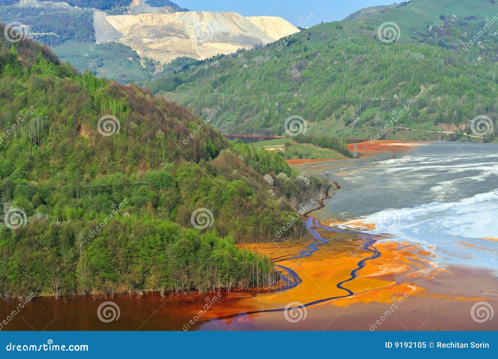 Water pollution stock image. Image of copper, leak, nature - 9192105
