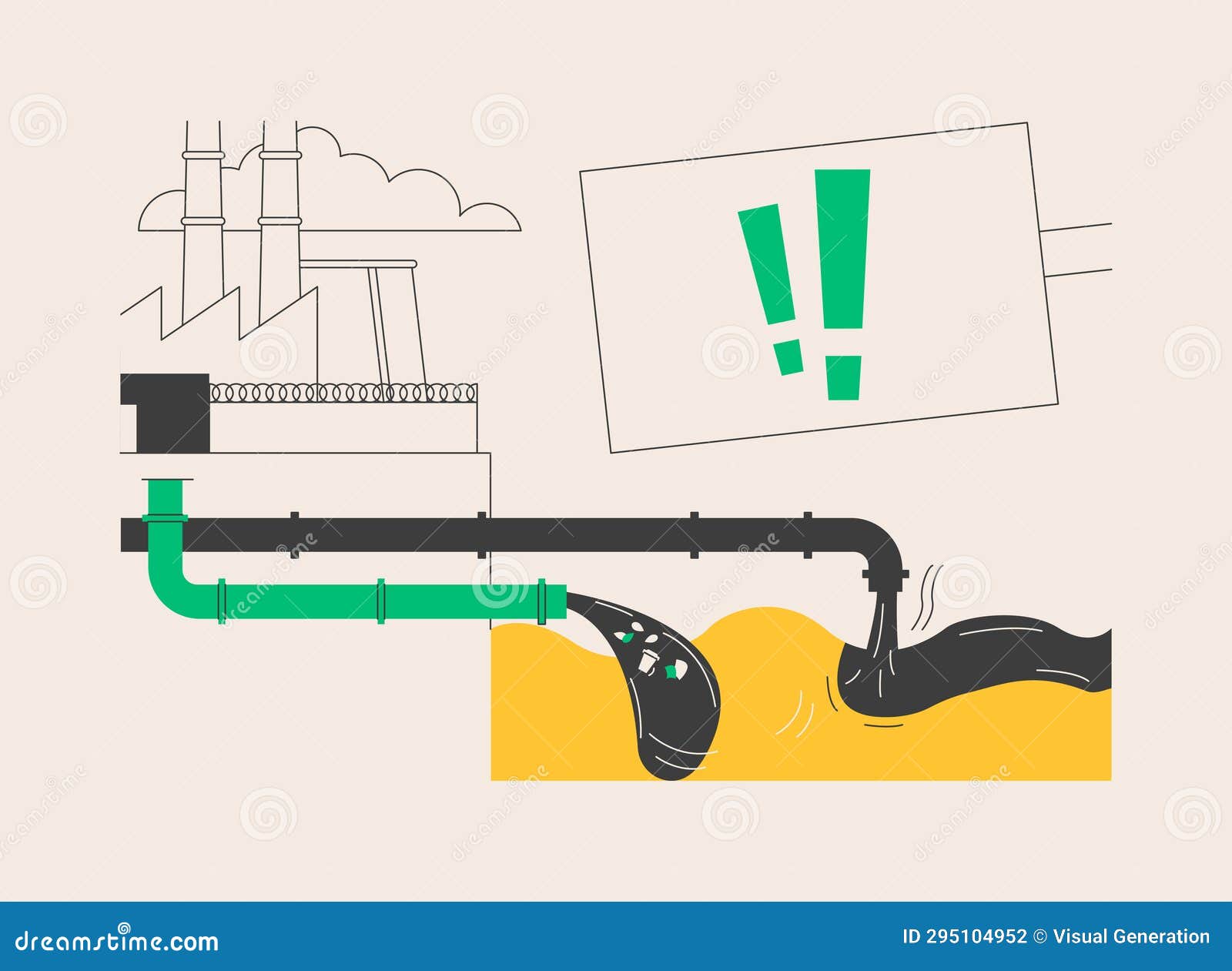 Water Pollution Abstract Concept Vector Illustration. Stock ...