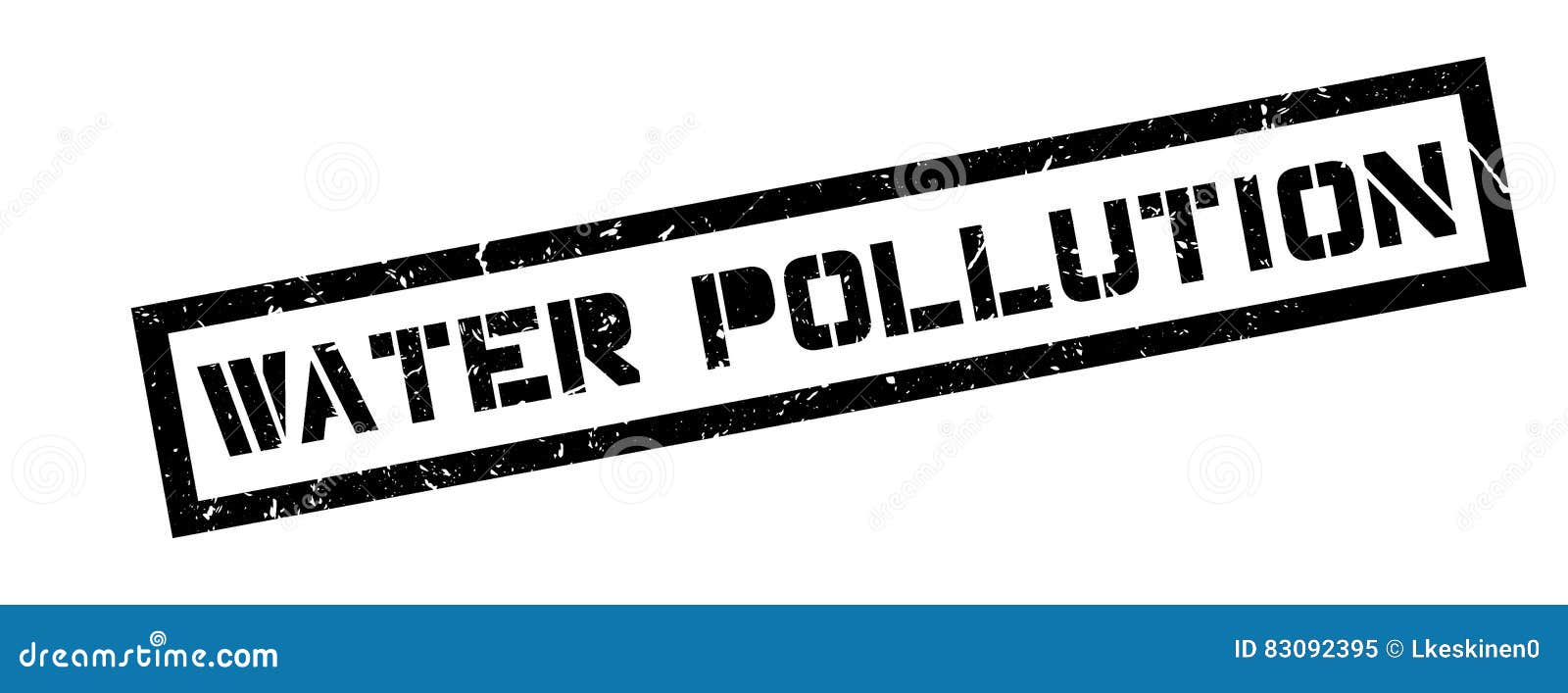 Water Pollution Rubber Stamp Stock Illustration - Illustration of ...