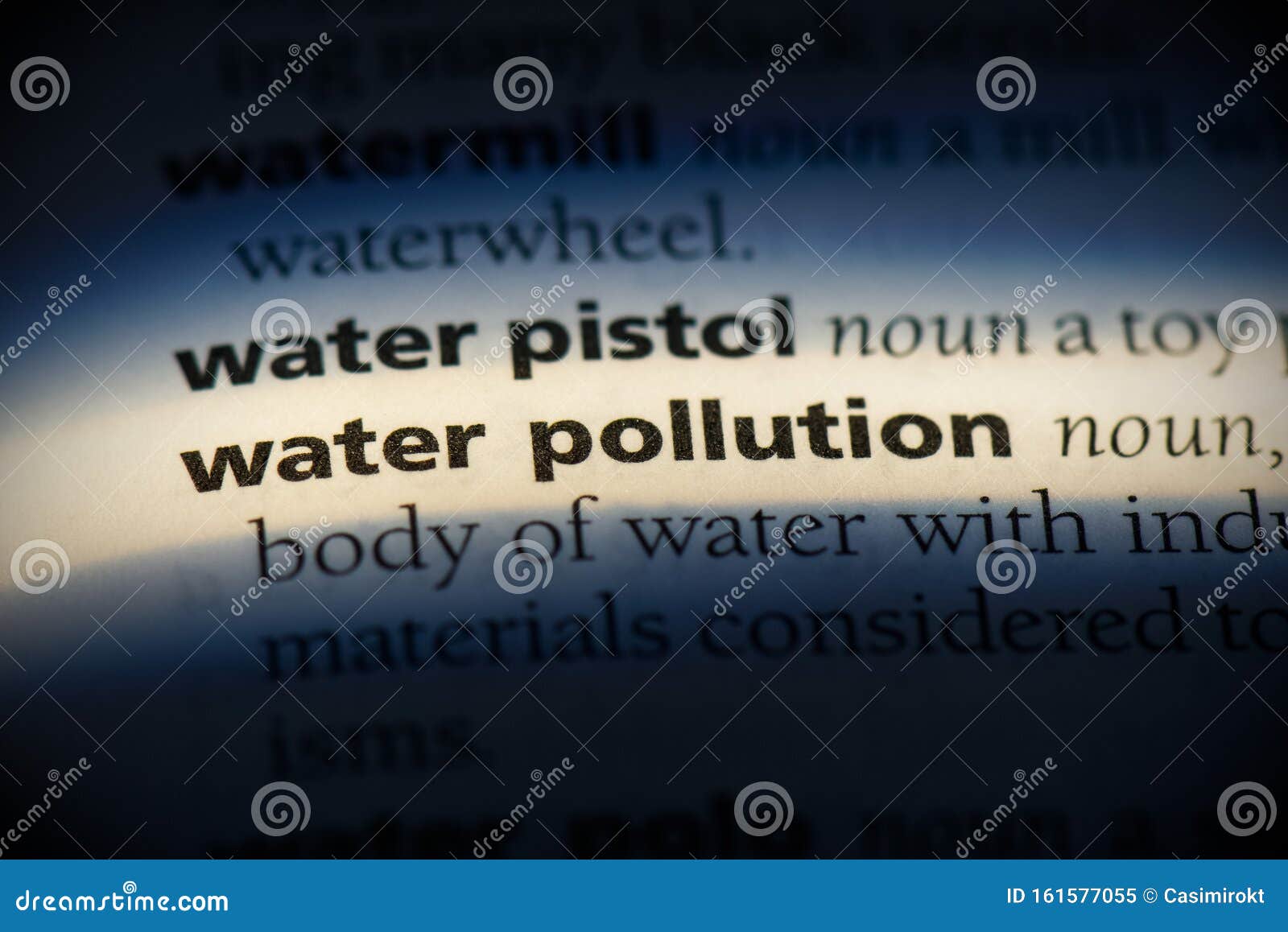 Water pollution stock image. Image of reference, english - 161577055