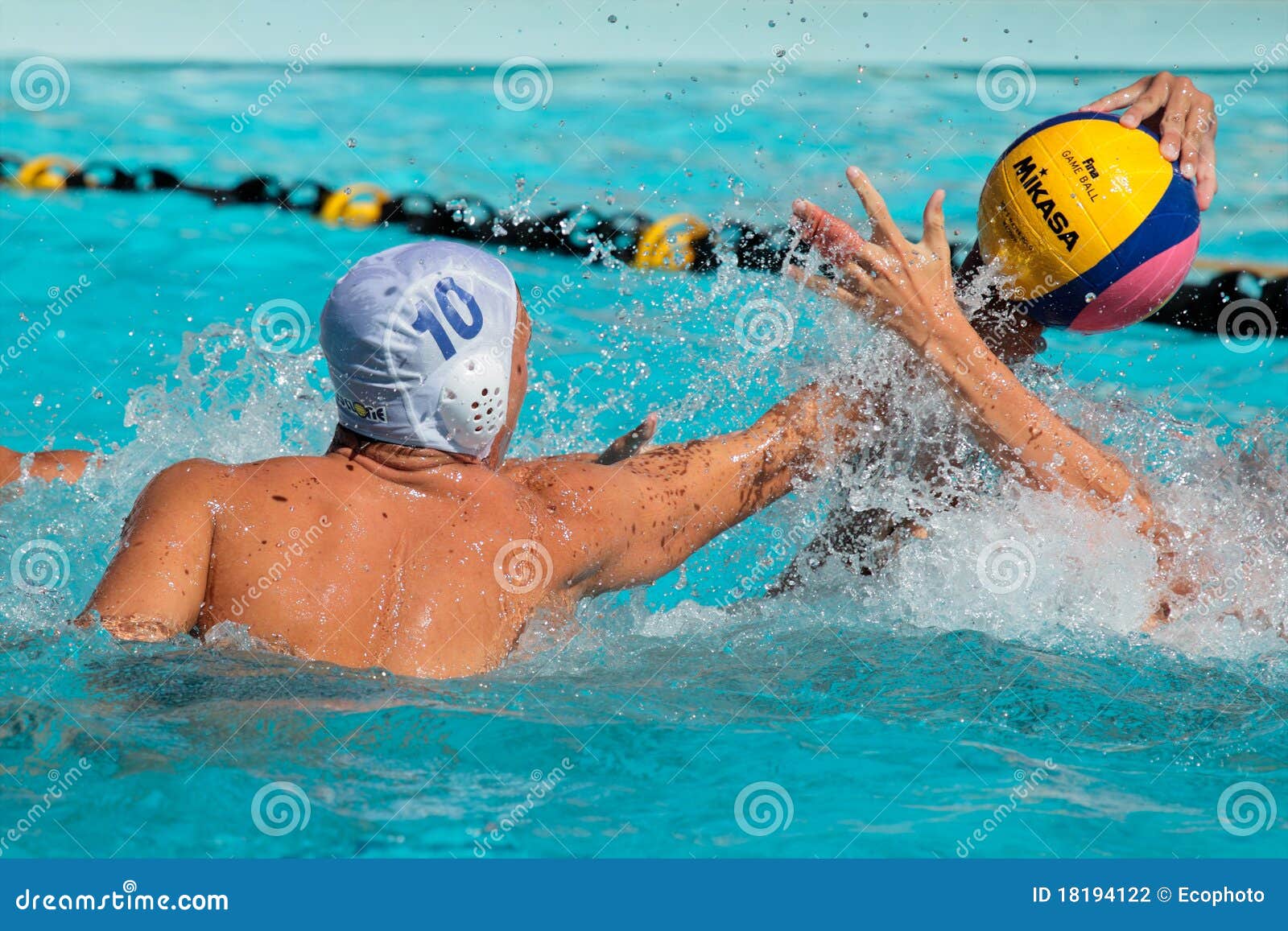 Water polo action editorial photography. Image of editorial - 18194122