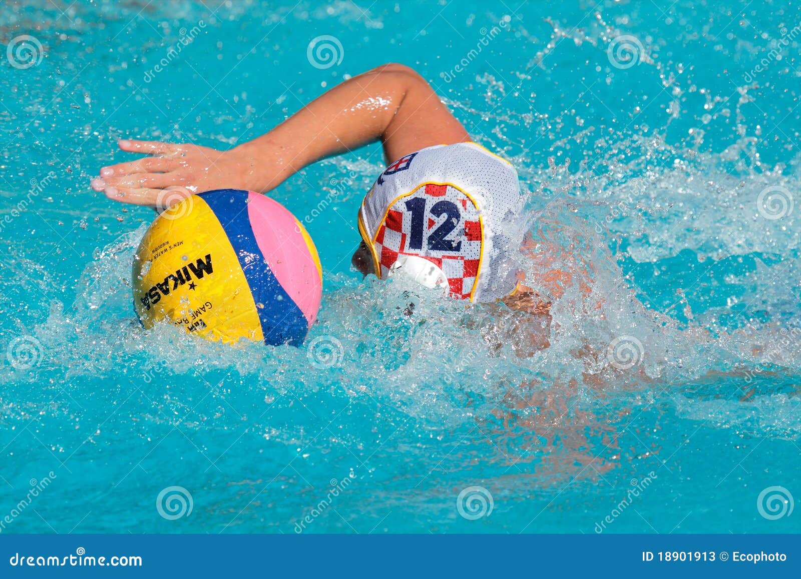 Water polo action editorial stock photo. Image of active - 18901913